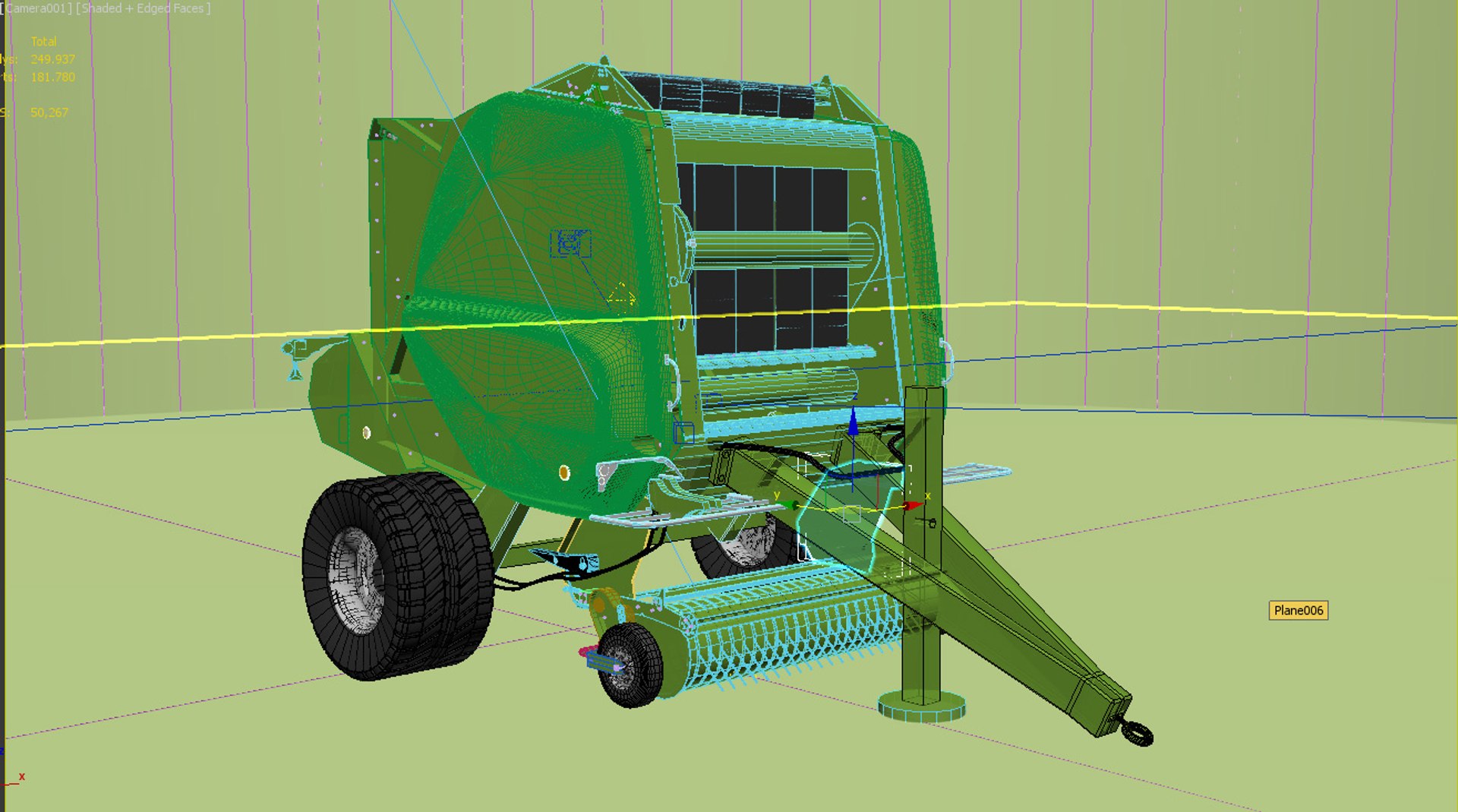 3d Model Bale Baler Machine