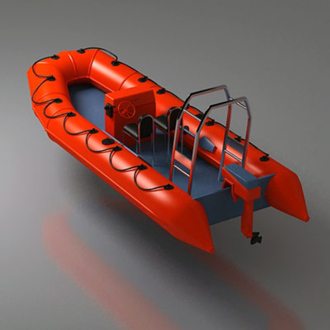 3d model dinghy motor