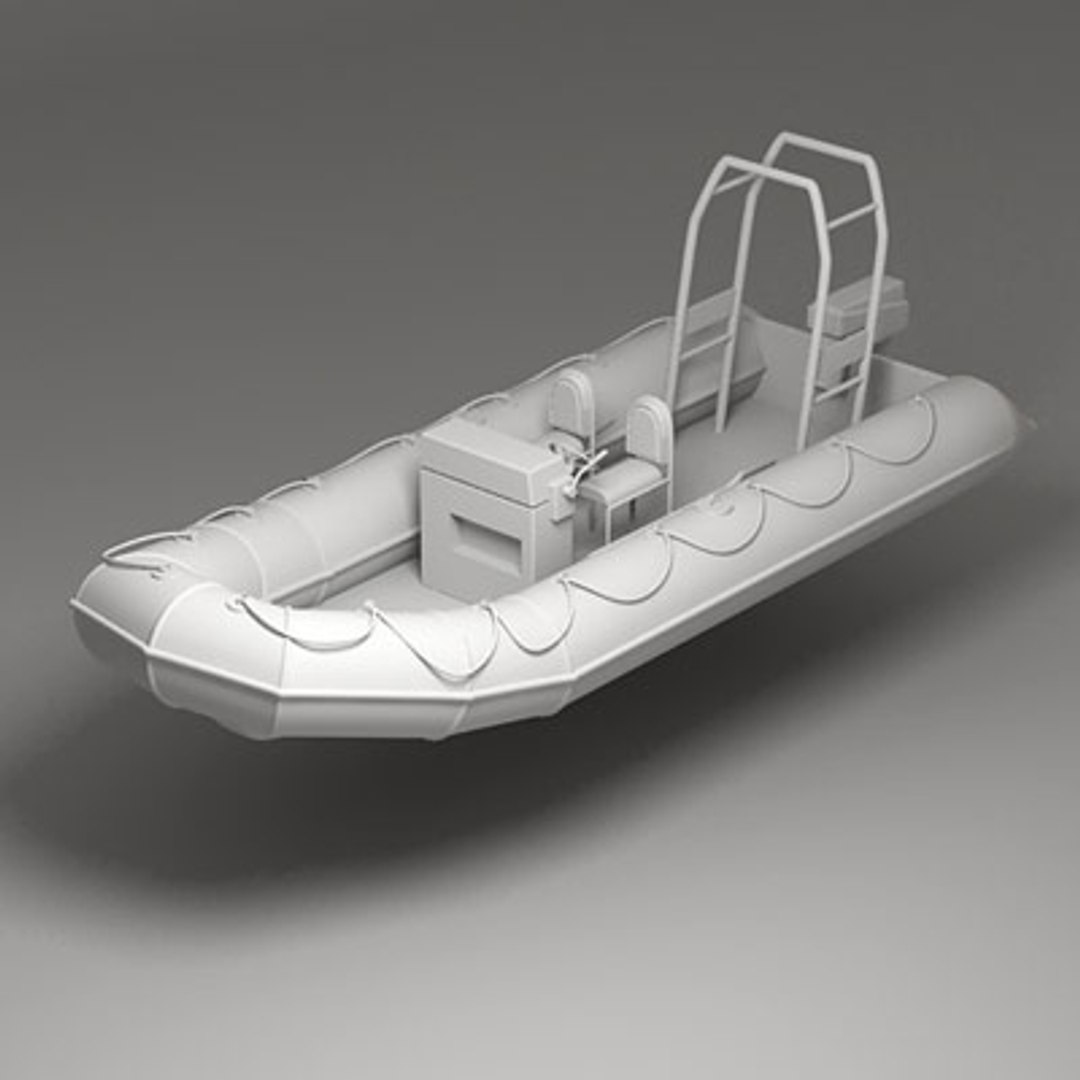 3d model dinghy motor