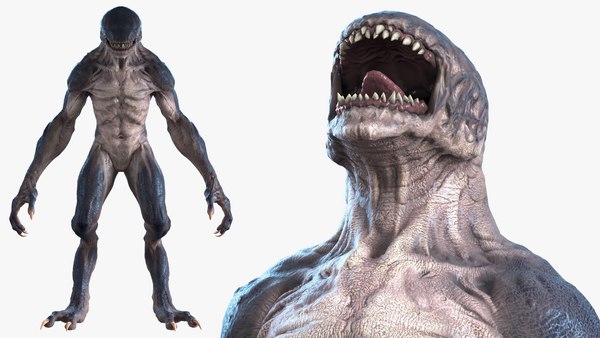 Monster creature rigged 3D model - TurboSquid 1701499