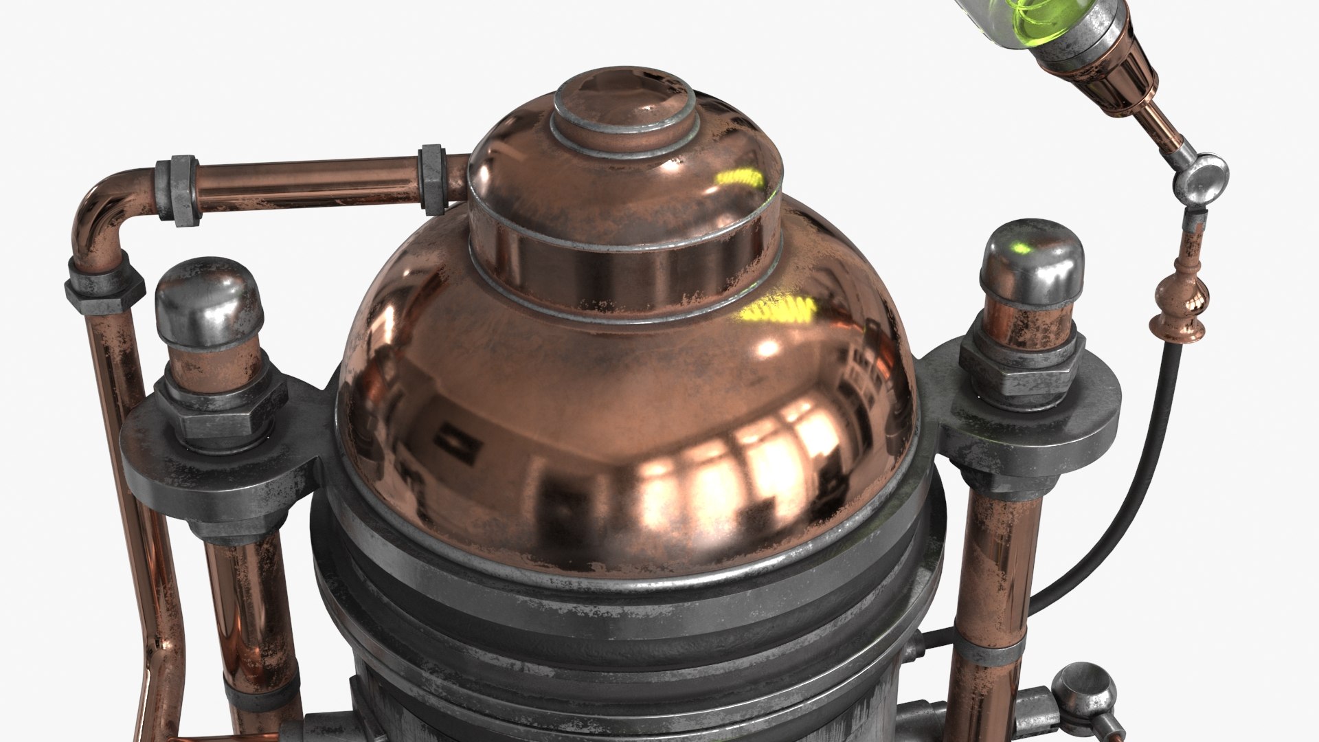 Steampunk Box For Experiments 3D model - TurboSquid 2053235