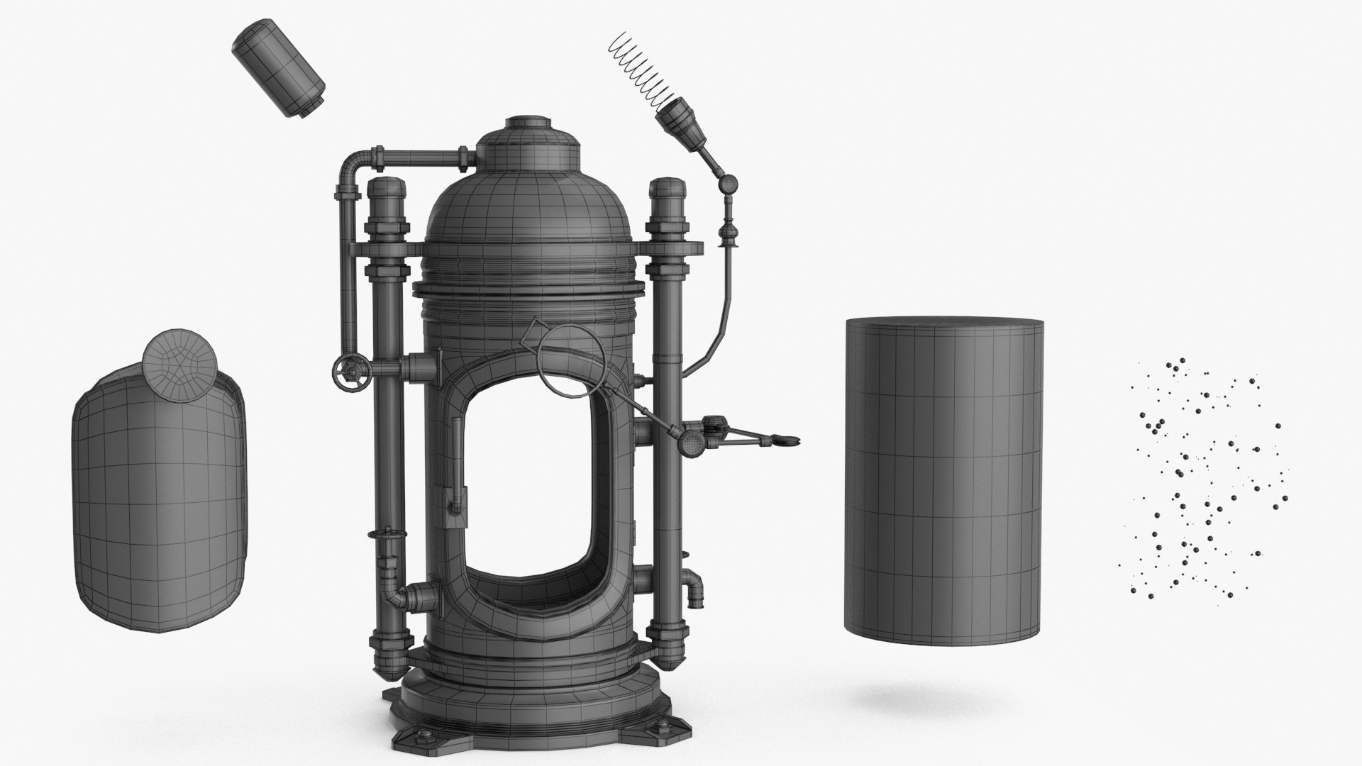 Steampunk Box For Experiments 3D model - TurboSquid 2053235