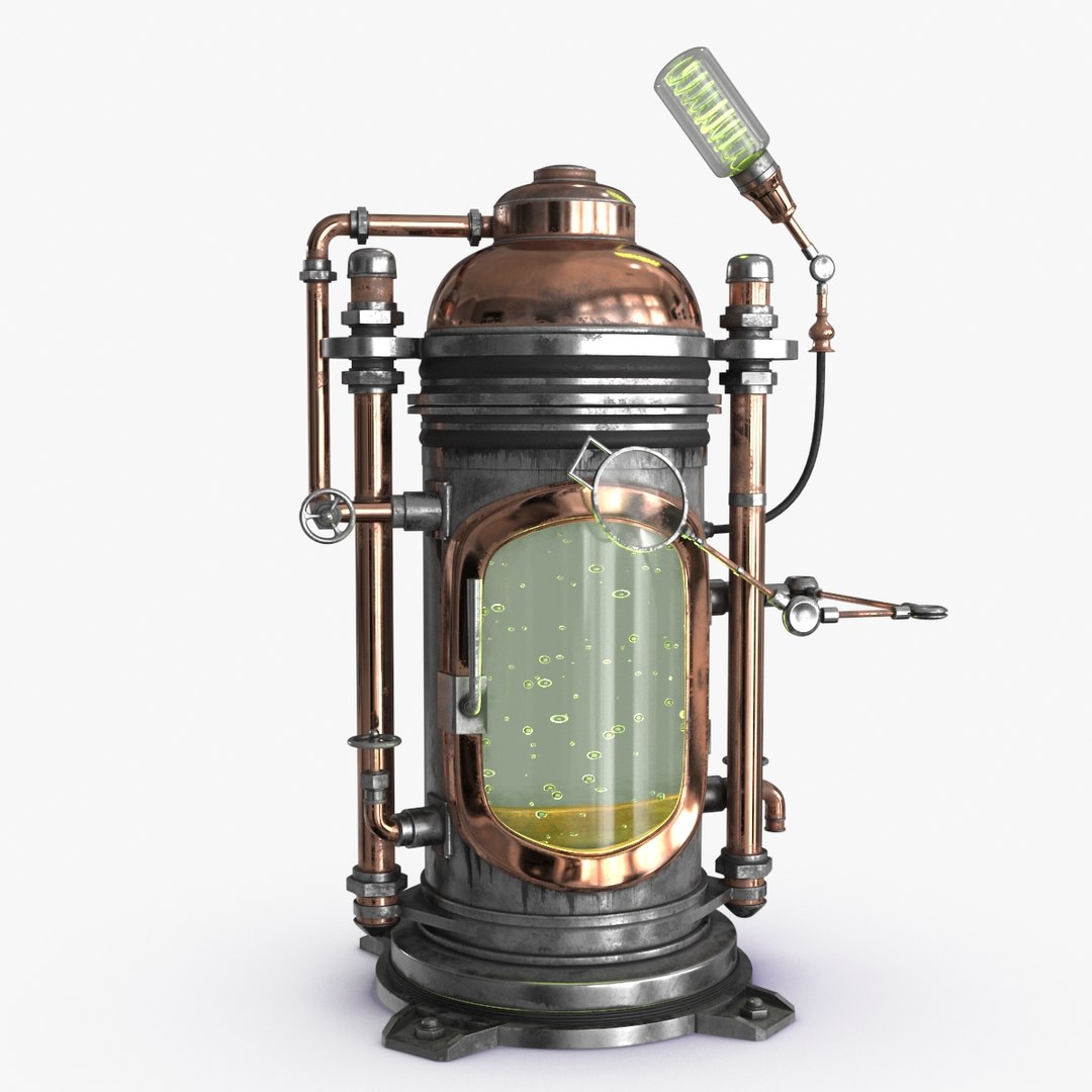 Steampunk Box For Experiments 3D model - TurboSquid 2053235