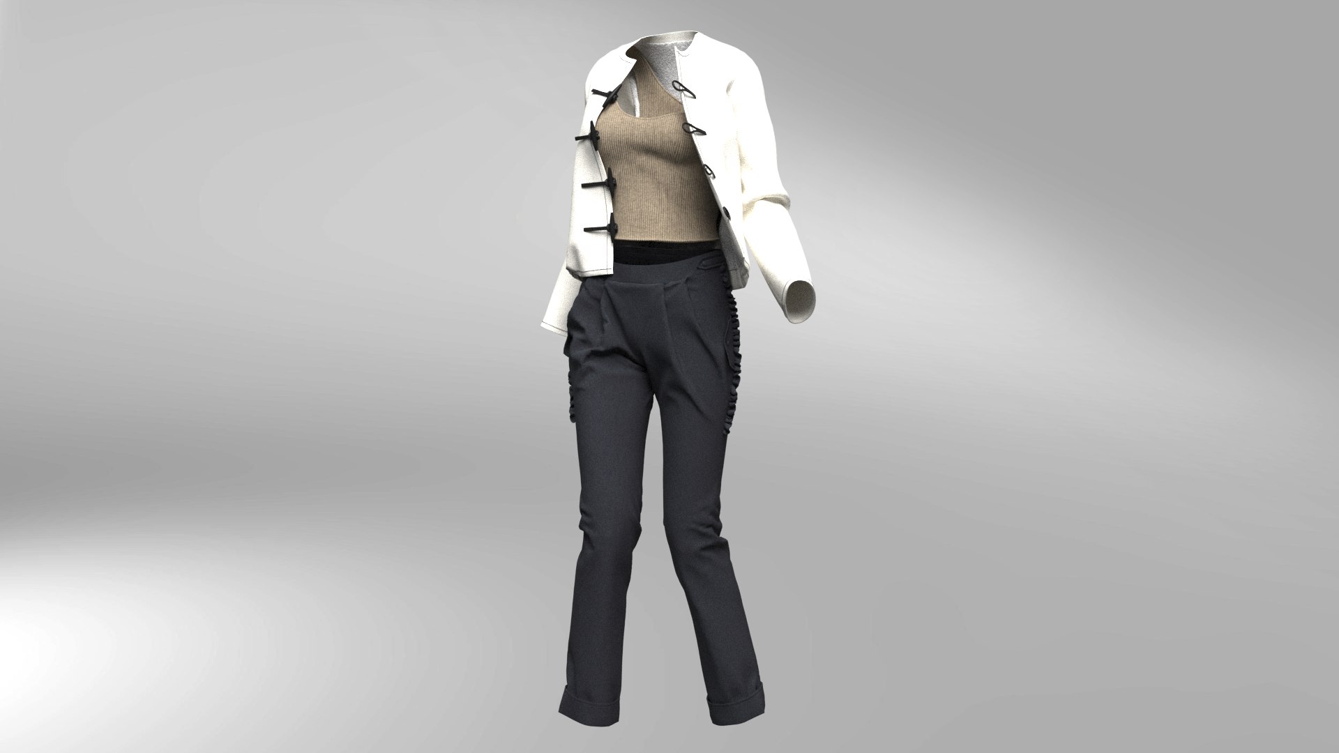 3D 3-piece Winter Clothing Set Model - TurboSquid 1931868