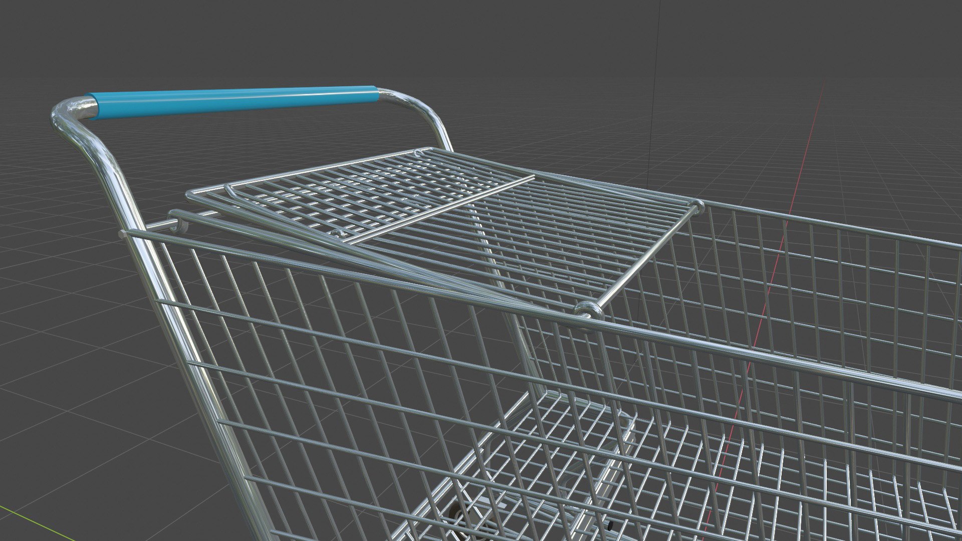 3D Shopping Cart Model - TurboSquid 2260284