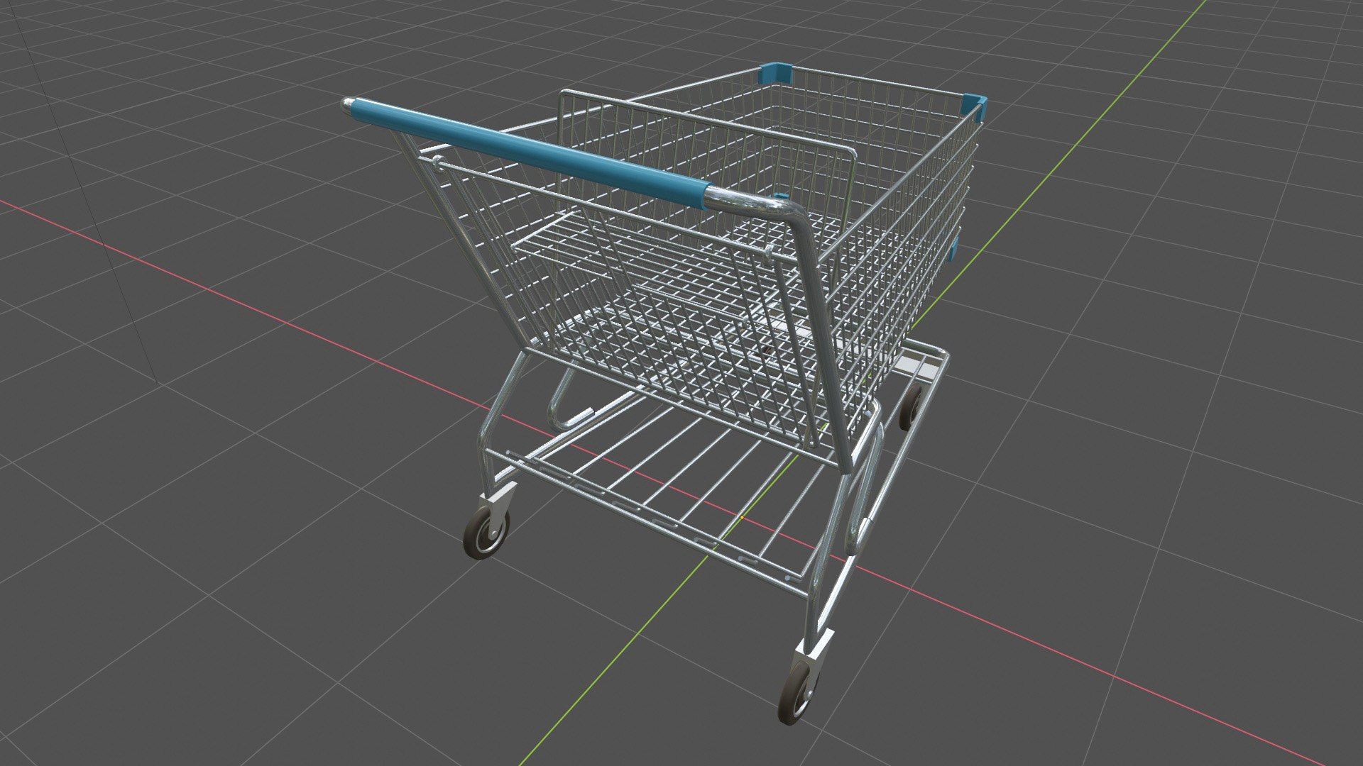 3D Shopping Cart Model - TurboSquid 2260284