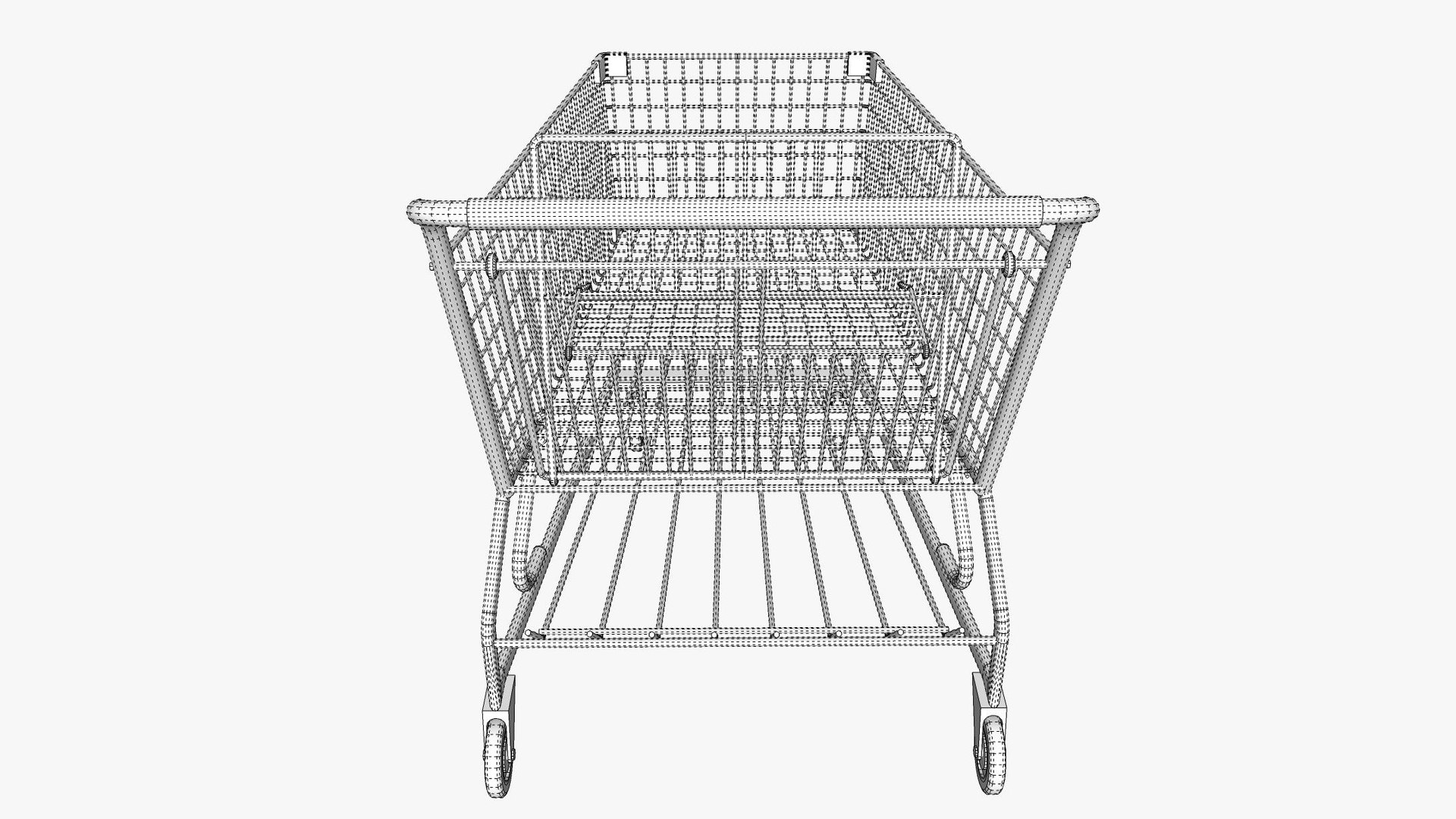 3D Shopping Cart Model - TurboSquid 2260284