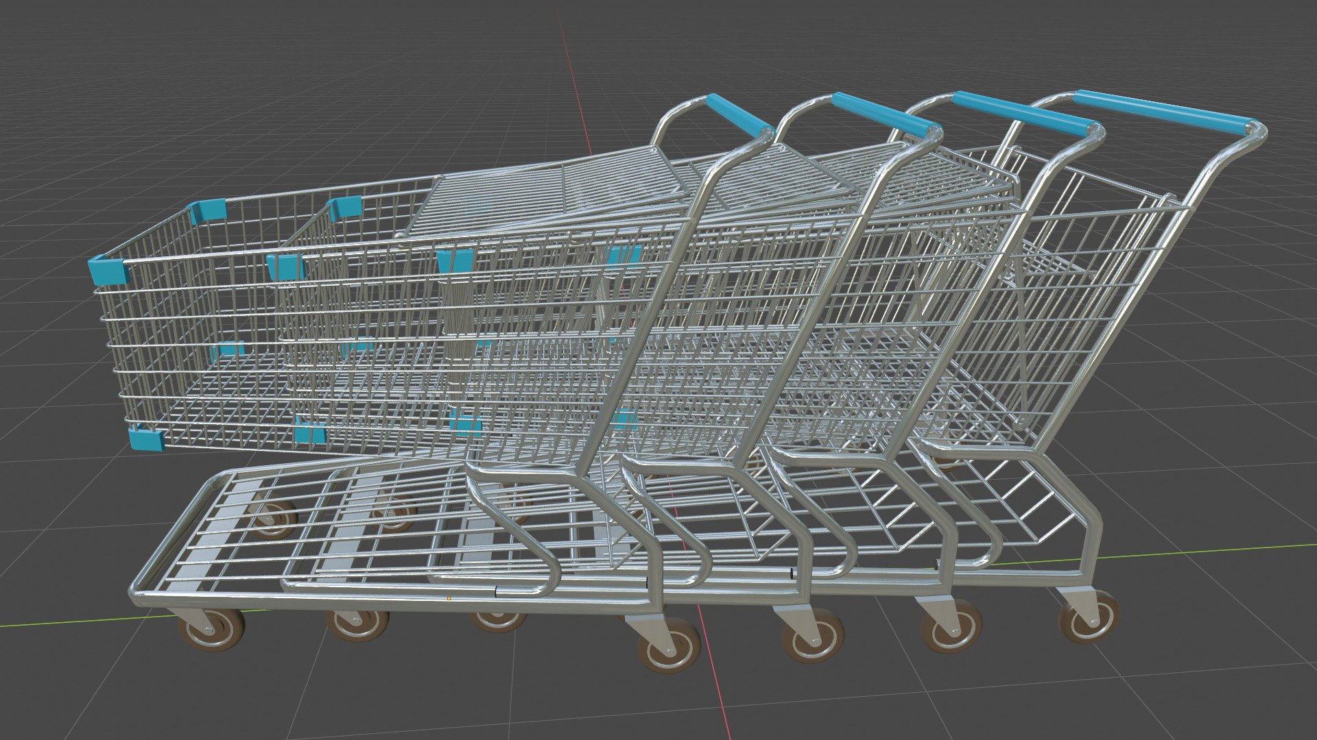 3D Shopping Cart Model - TurboSquid 2260284
