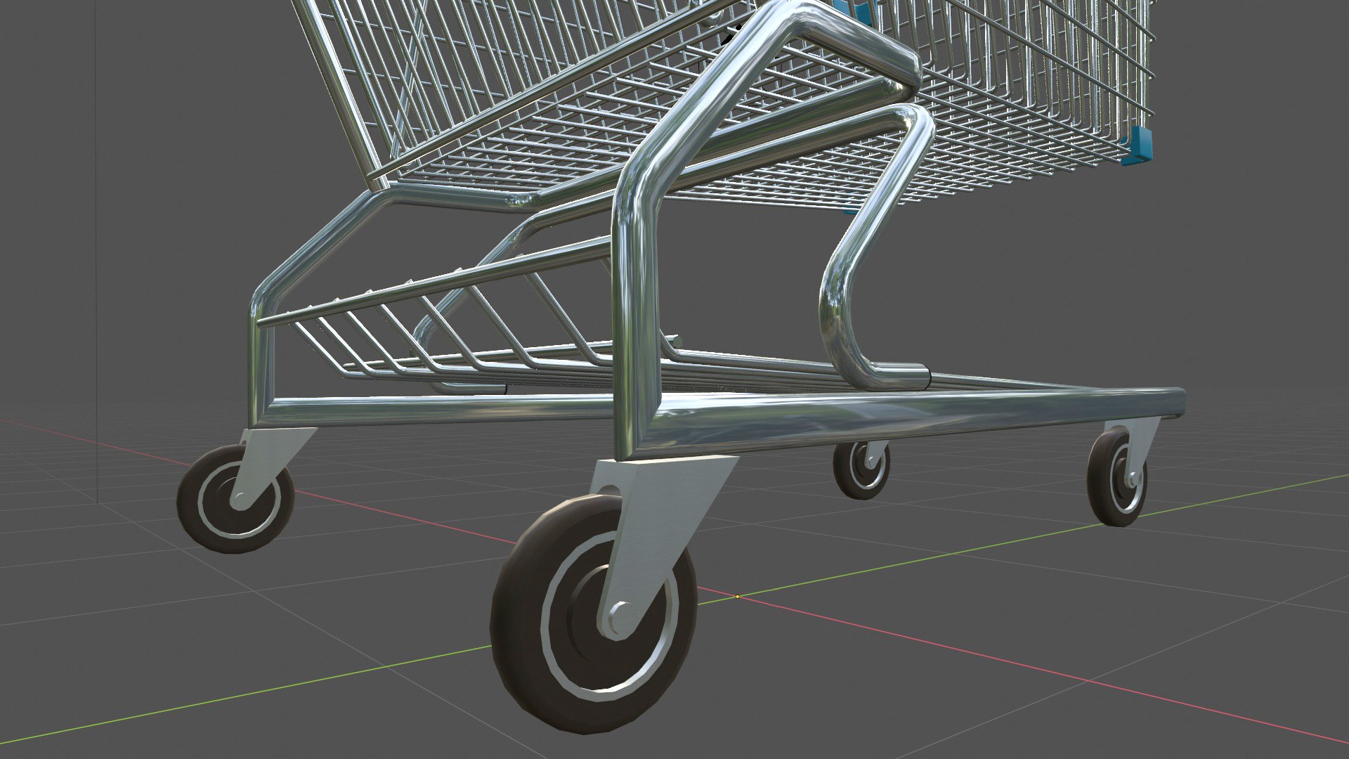 3D Shopping Cart Model - TurboSquid 2260284