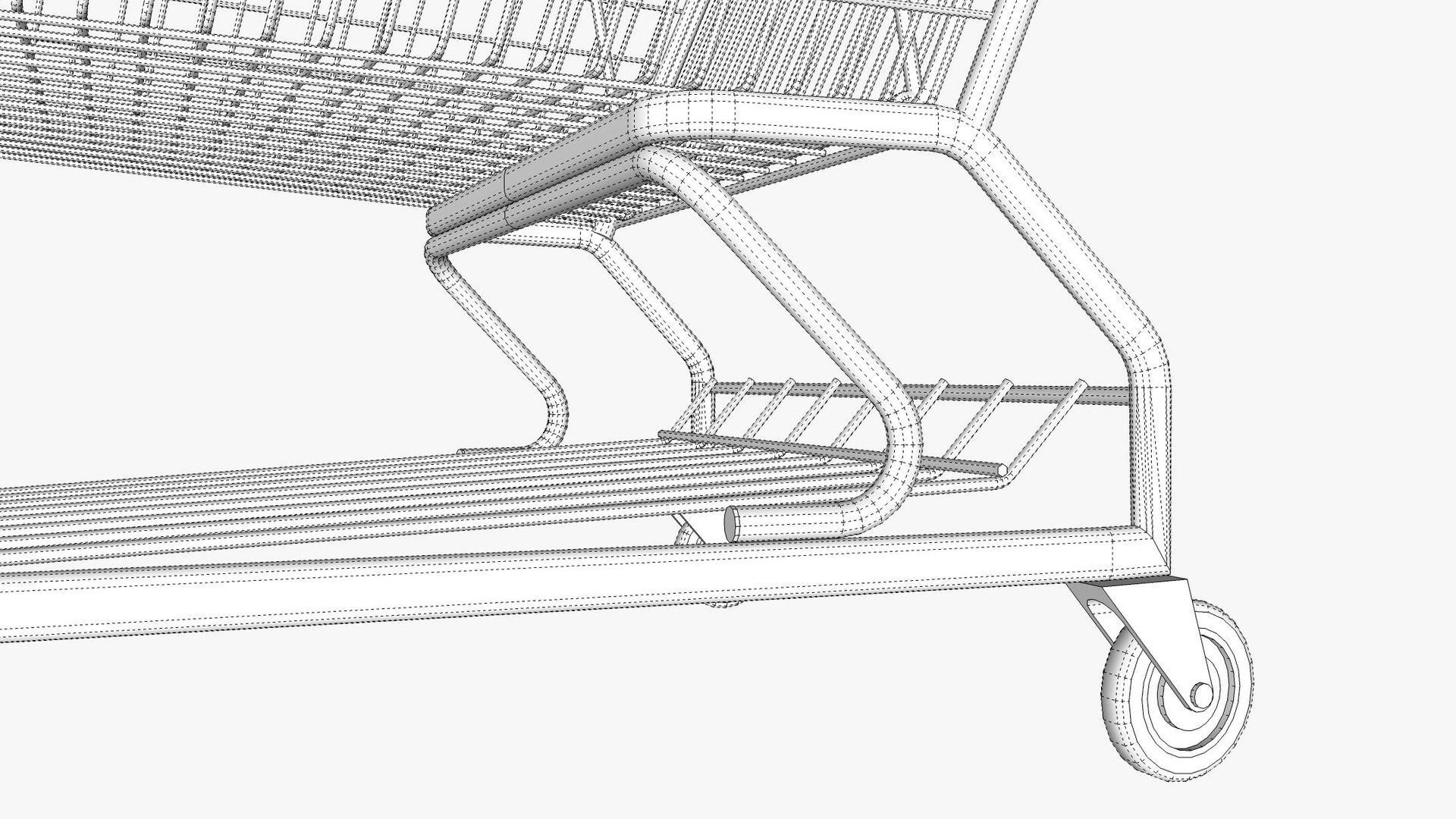3D Shopping Cart Model - TurboSquid 2260284