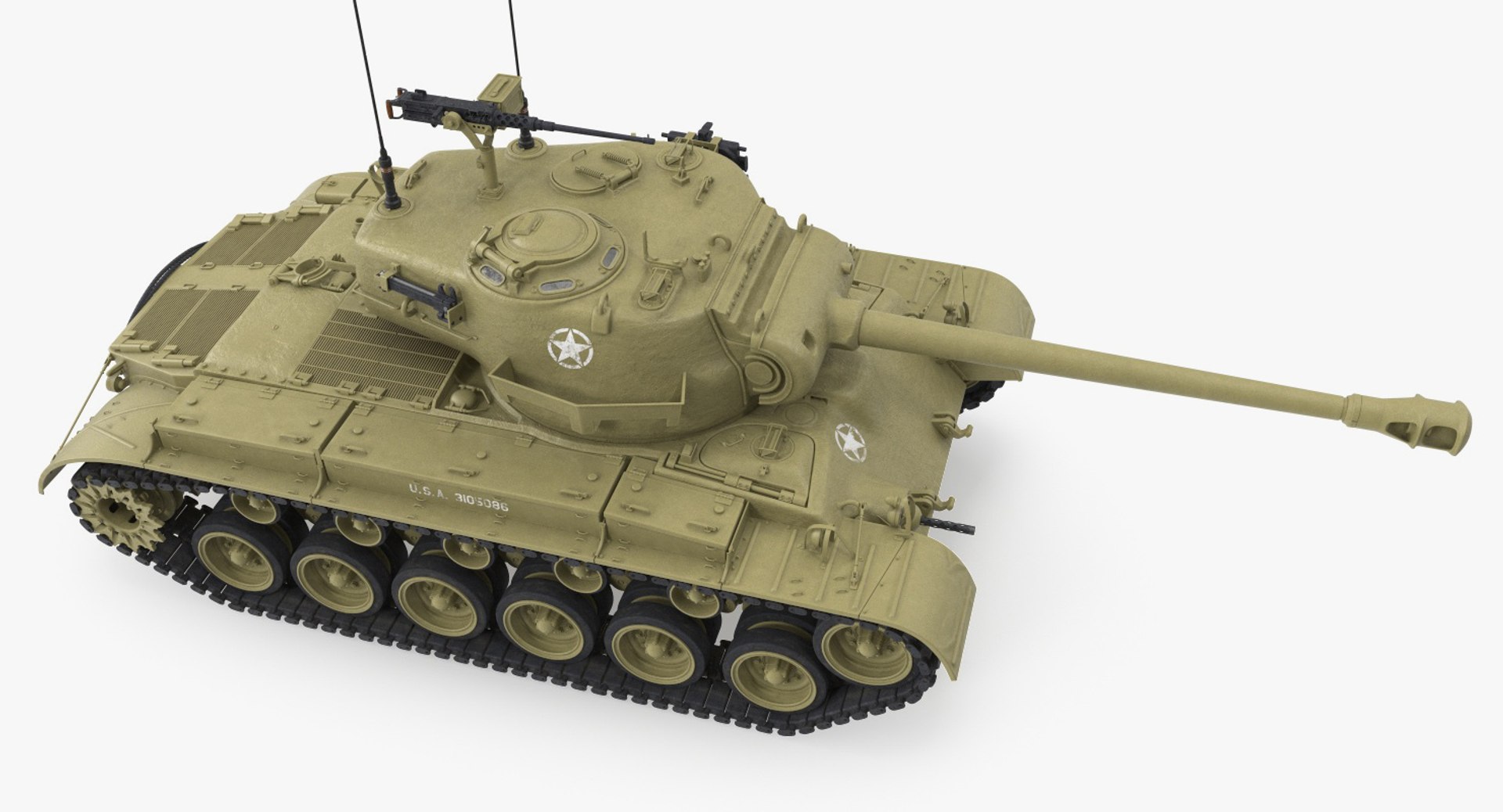 Heavy tank m26 pershing 3D - TurboSquid 1318181