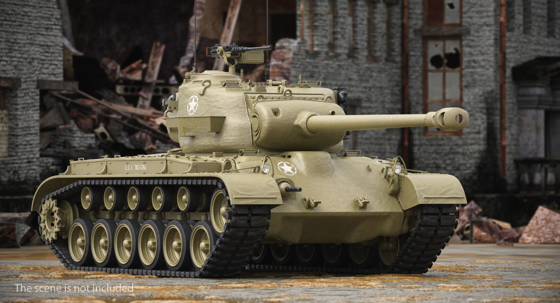 Heavy Tank M26 Pershing 3D - TurboSquid 1318181