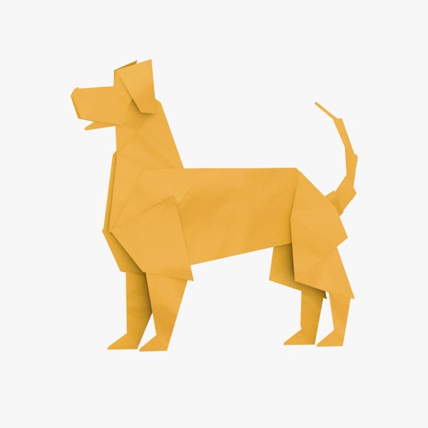 modelo 3d Perro de origami - TurboSquid 2370987