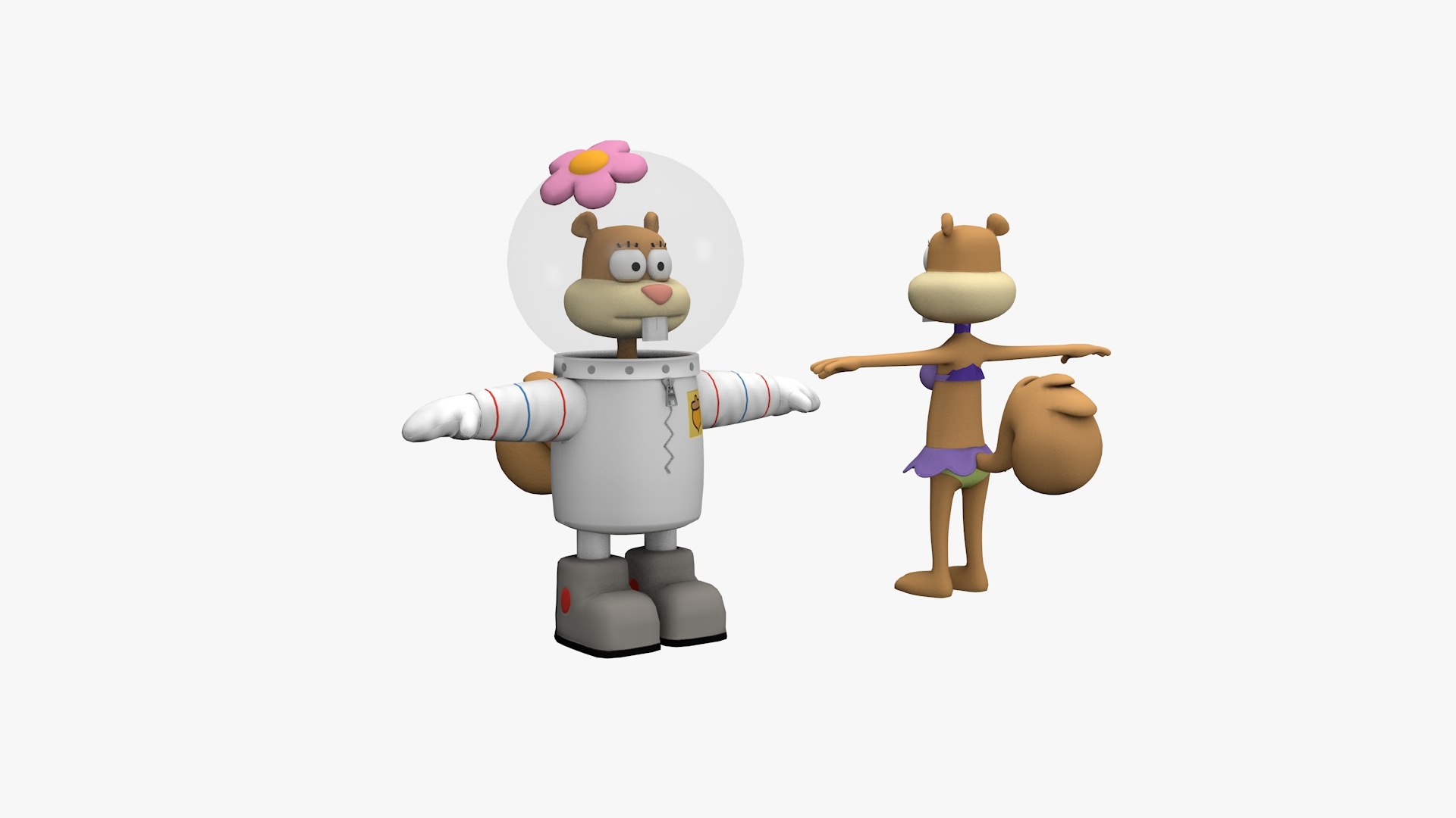 3D Sandy Cheeks Model - TurboSquid 2385829