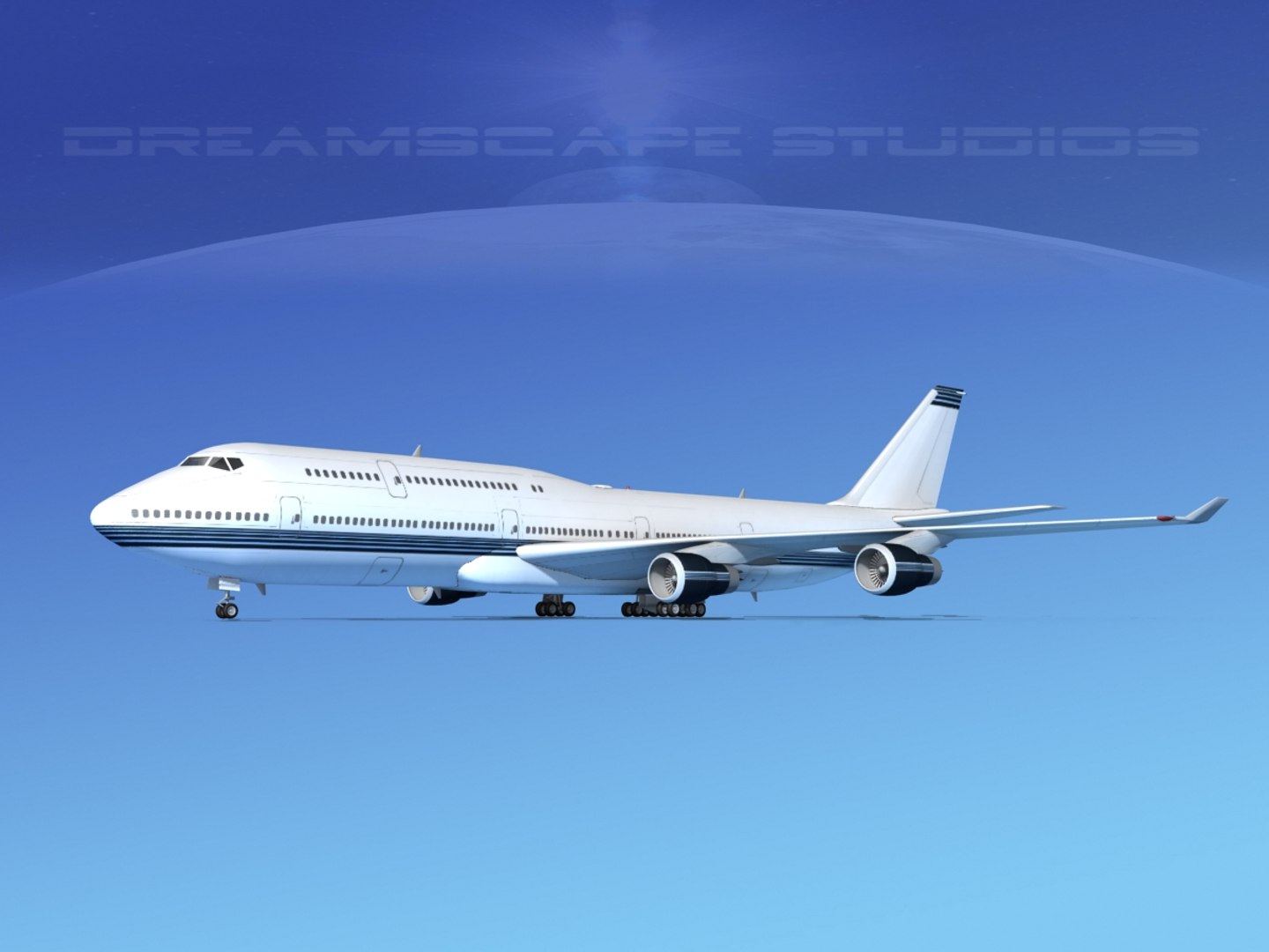 3d boeing 747 747-8 747-8i