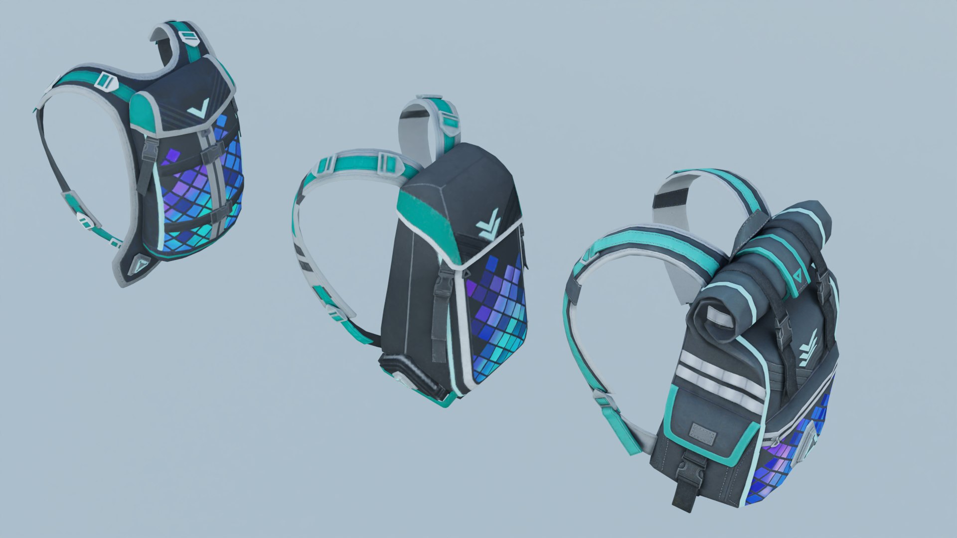 Bag 3x Techno Sensation BackPack 3D model - TurboSquid 2148521