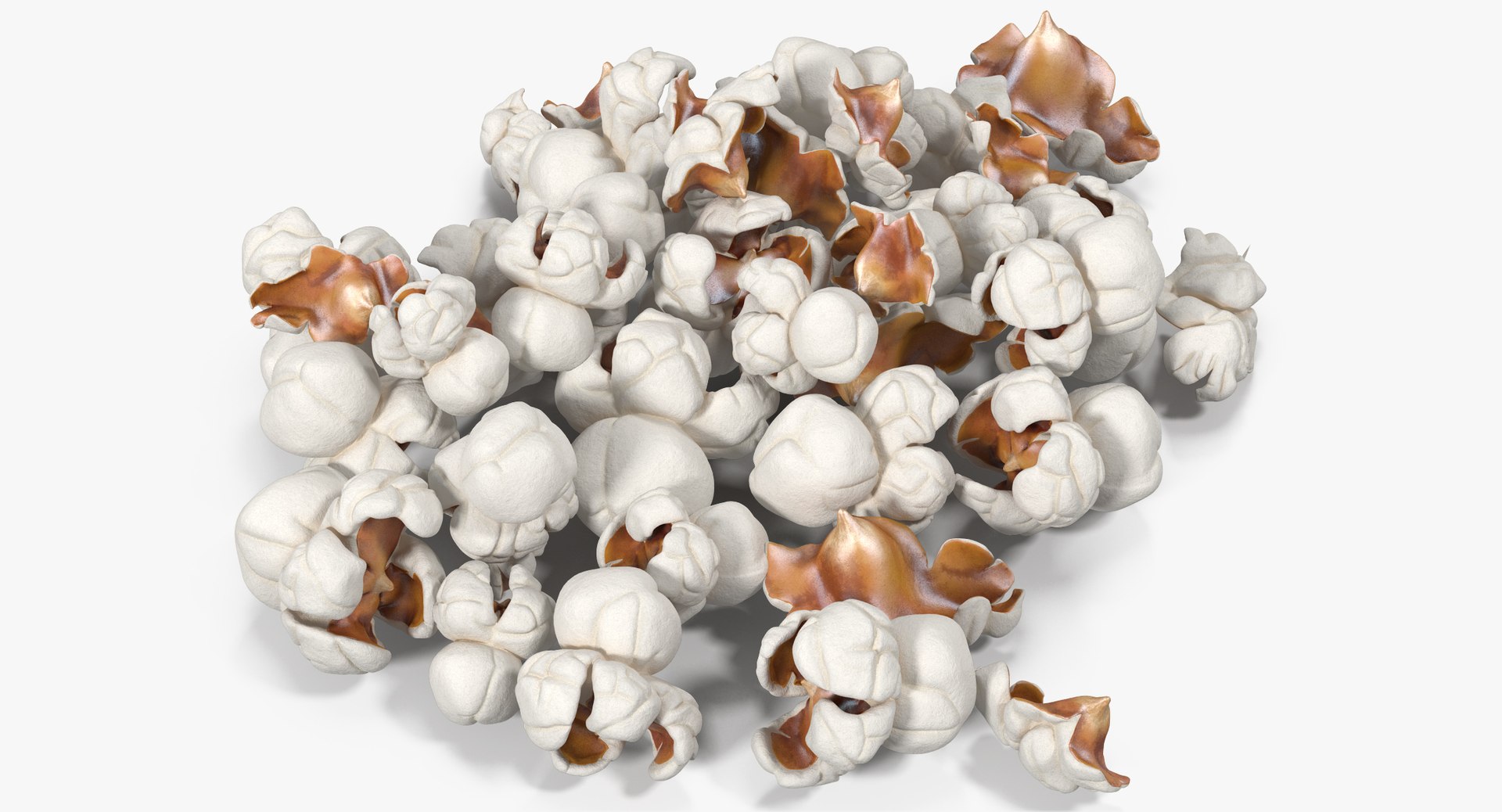 3d model of popcorn 2