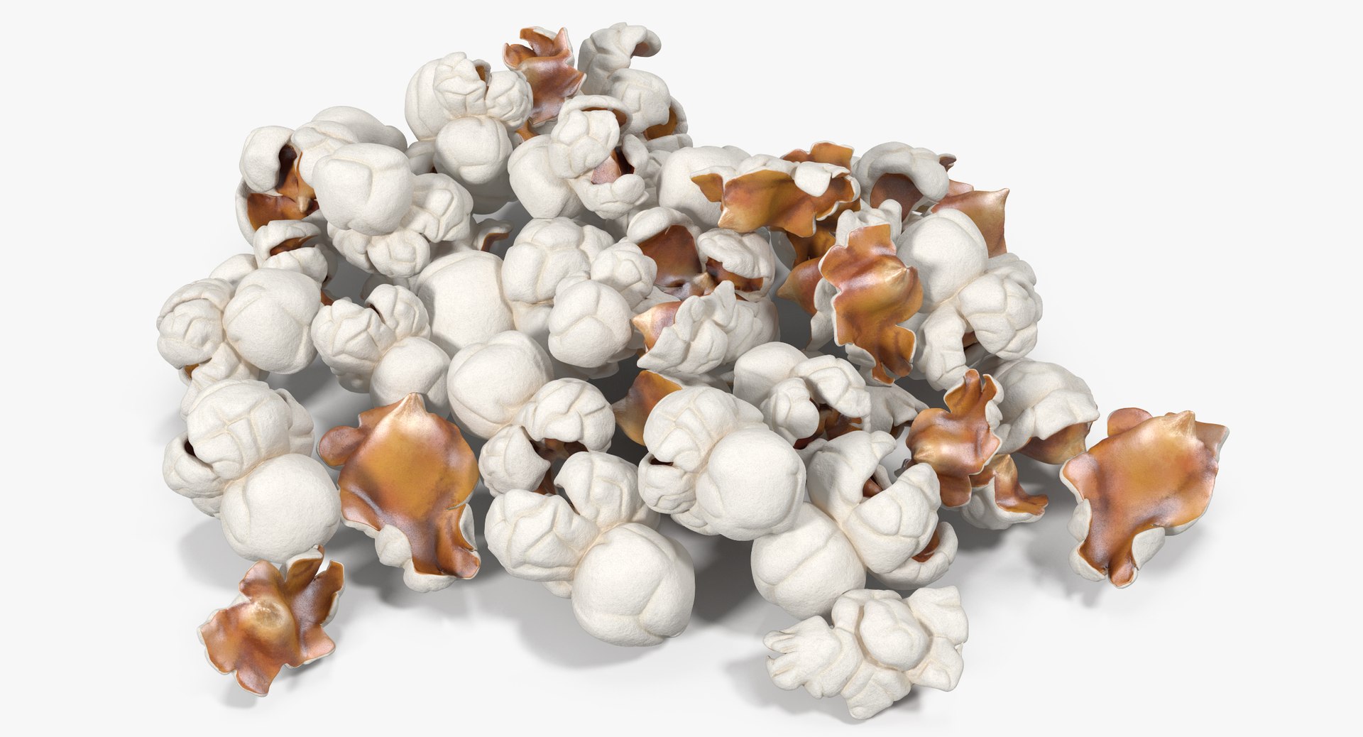 3d model of popcorn 2