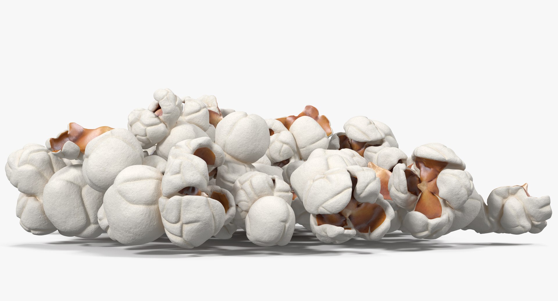 3d model of popcorn 2