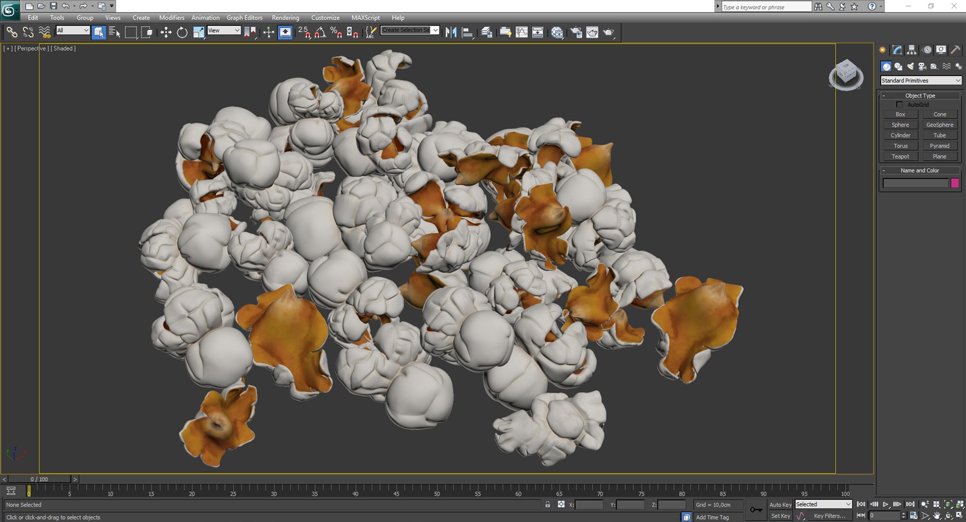 3d model of popcorn 2