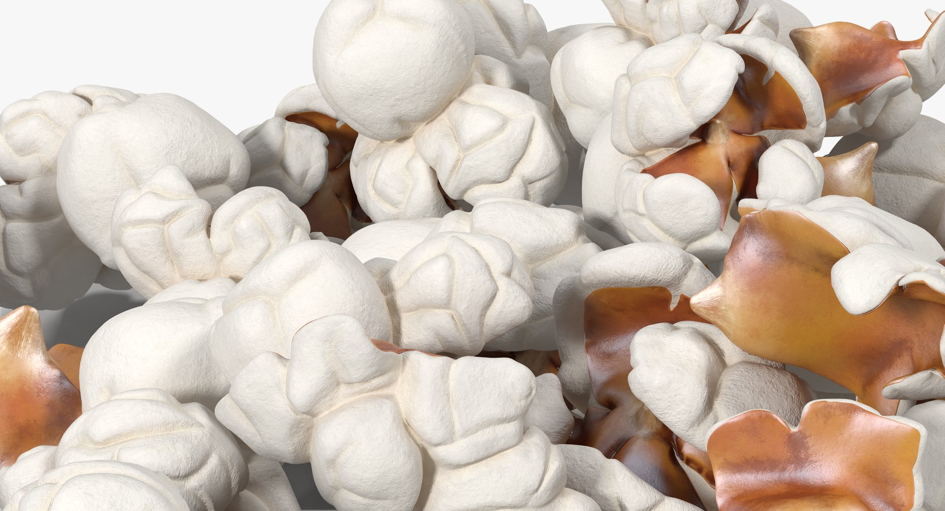 3d model of popcorn 2