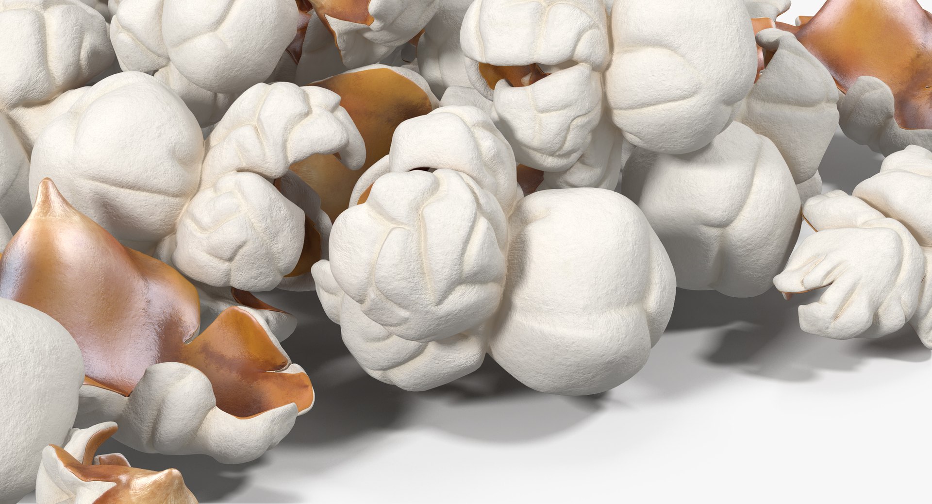 3d model of popcorn 2