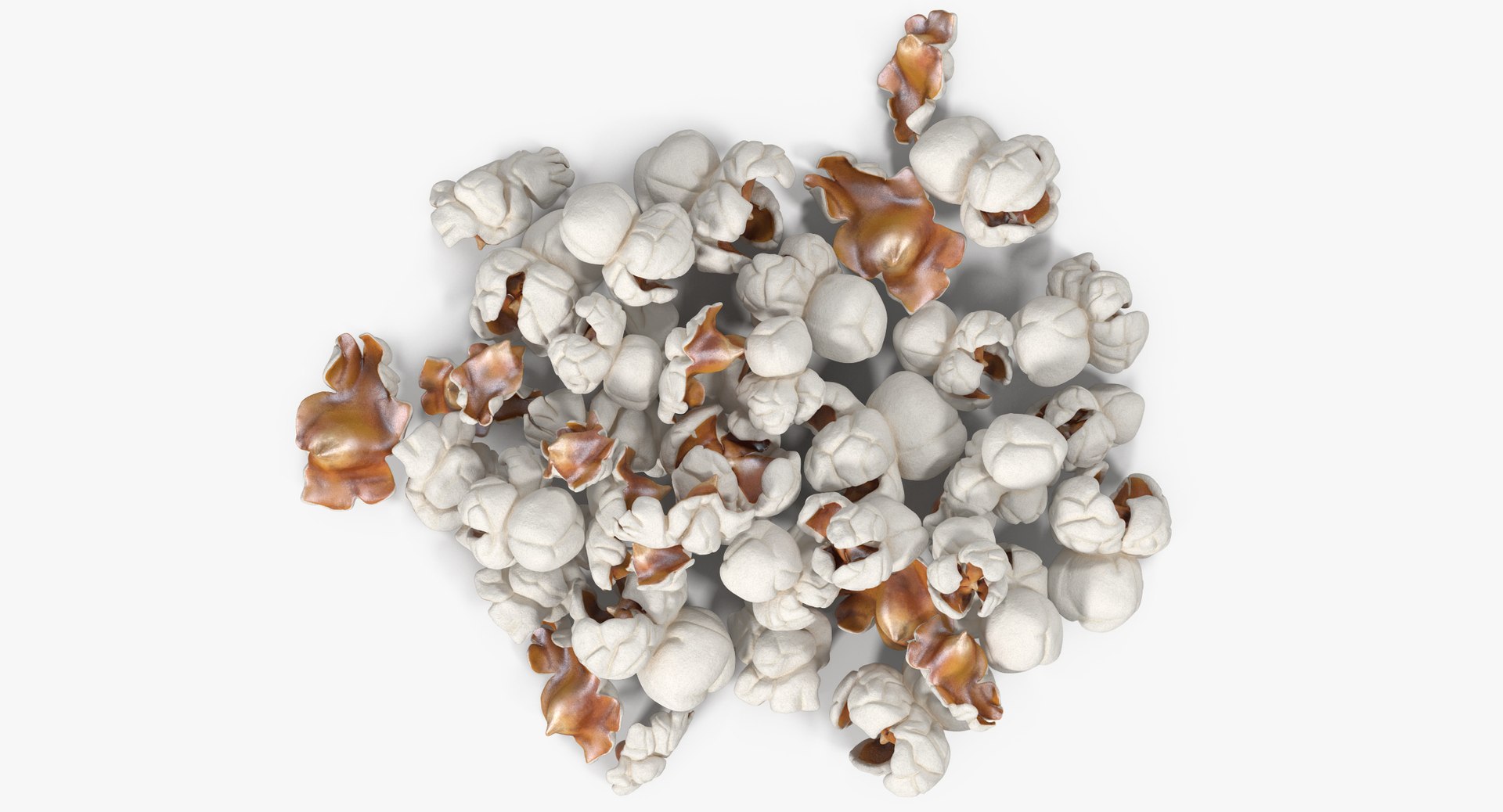 3d model of popcorn 2