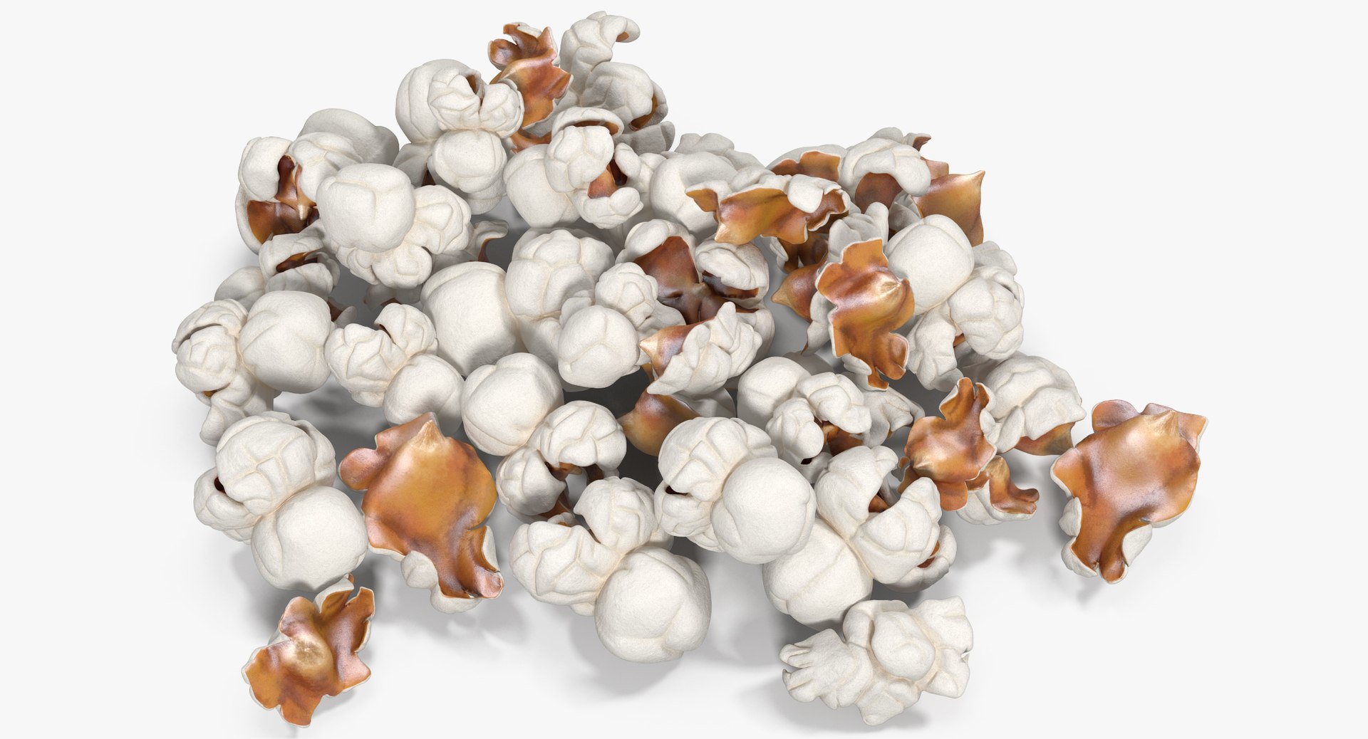 3d model of popcorn 2
