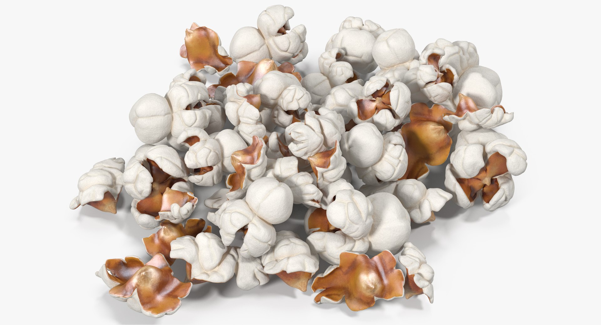 3d model of popcorn 2