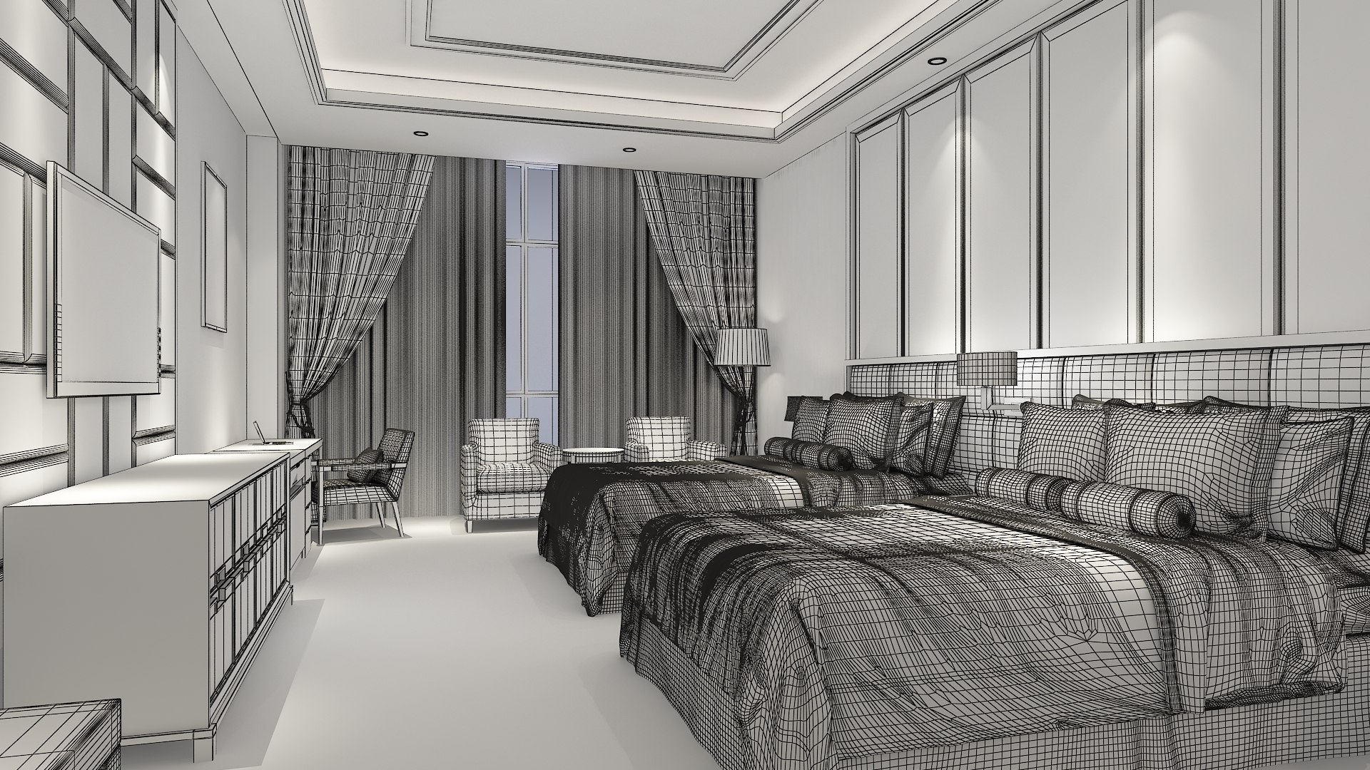 Hotel Room 07 model - TurboSquid 2160670