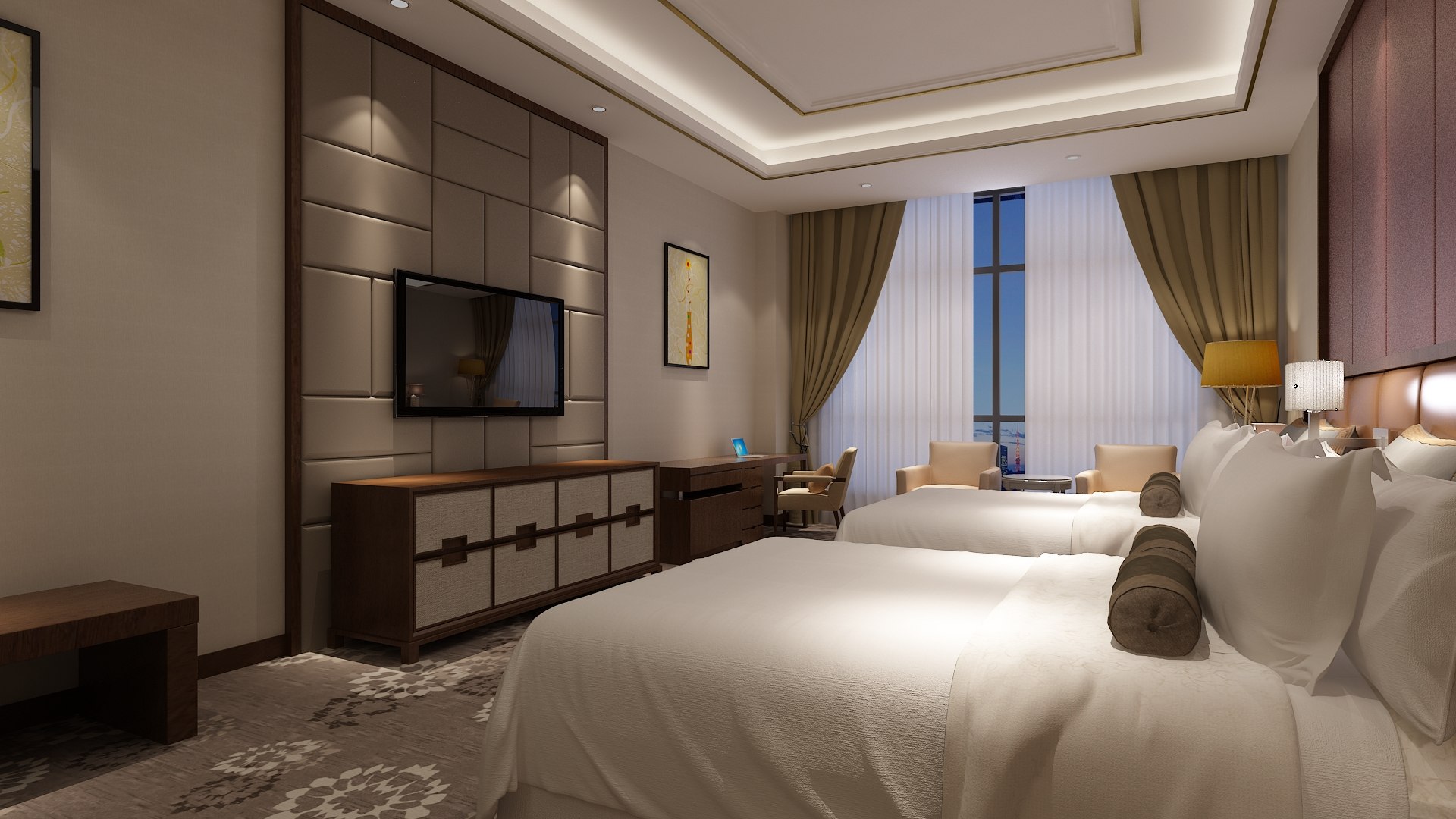 Hotel Room 07 Model - TurboSquid 2160670