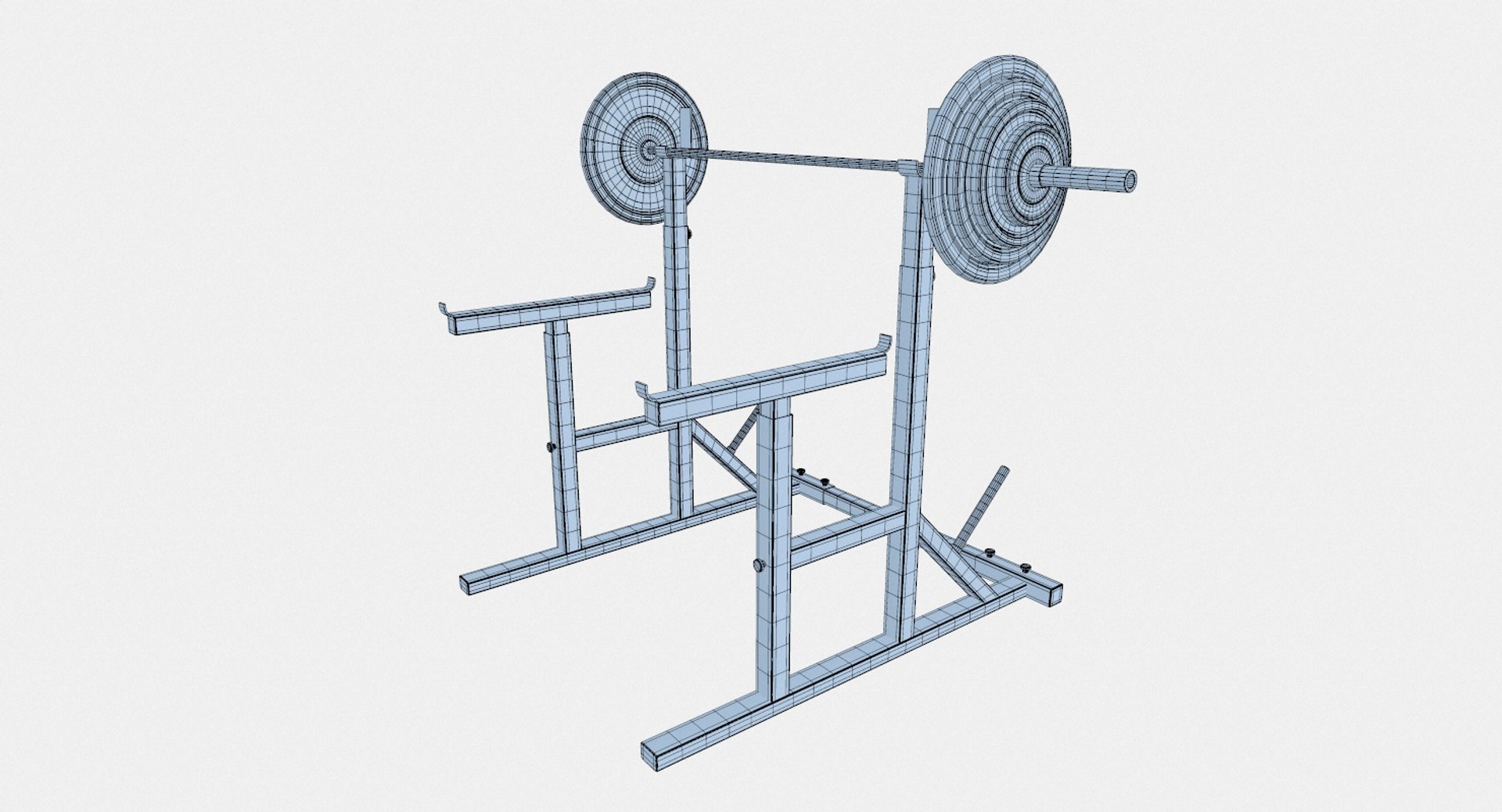 Barbell Stand Model - TurboSquid 1293178