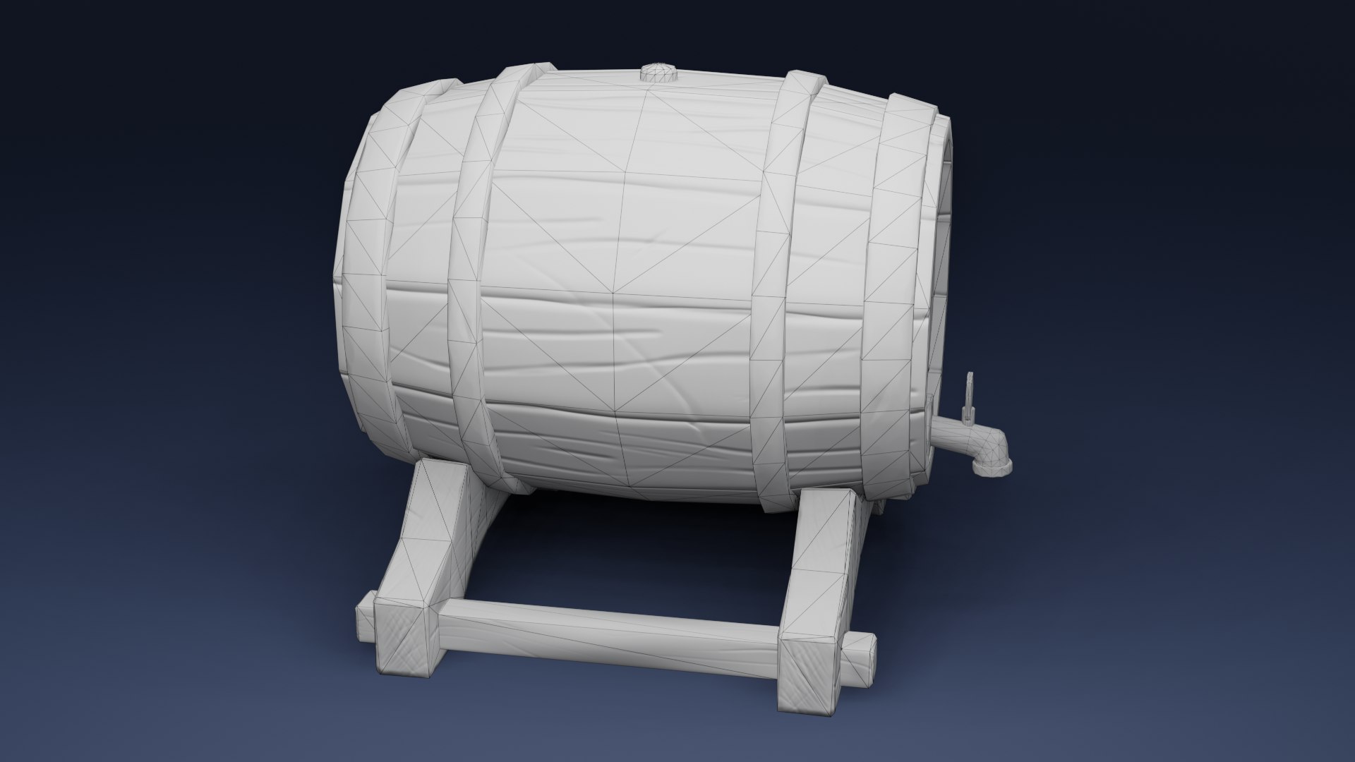 Stylized Small Barrel 3D - TurboSquid 1926463