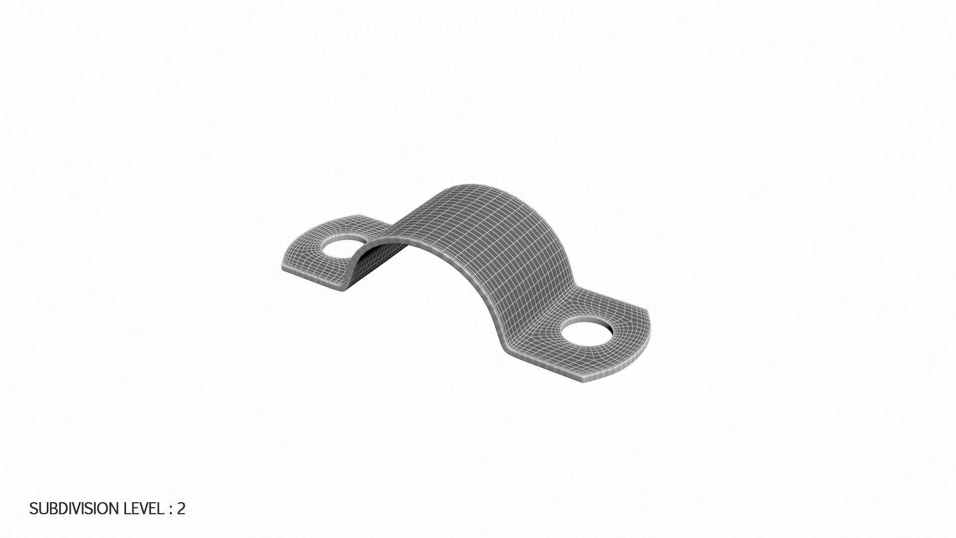 Metal Clamps Two-hole Mount 3D - TurboSquid 1481544