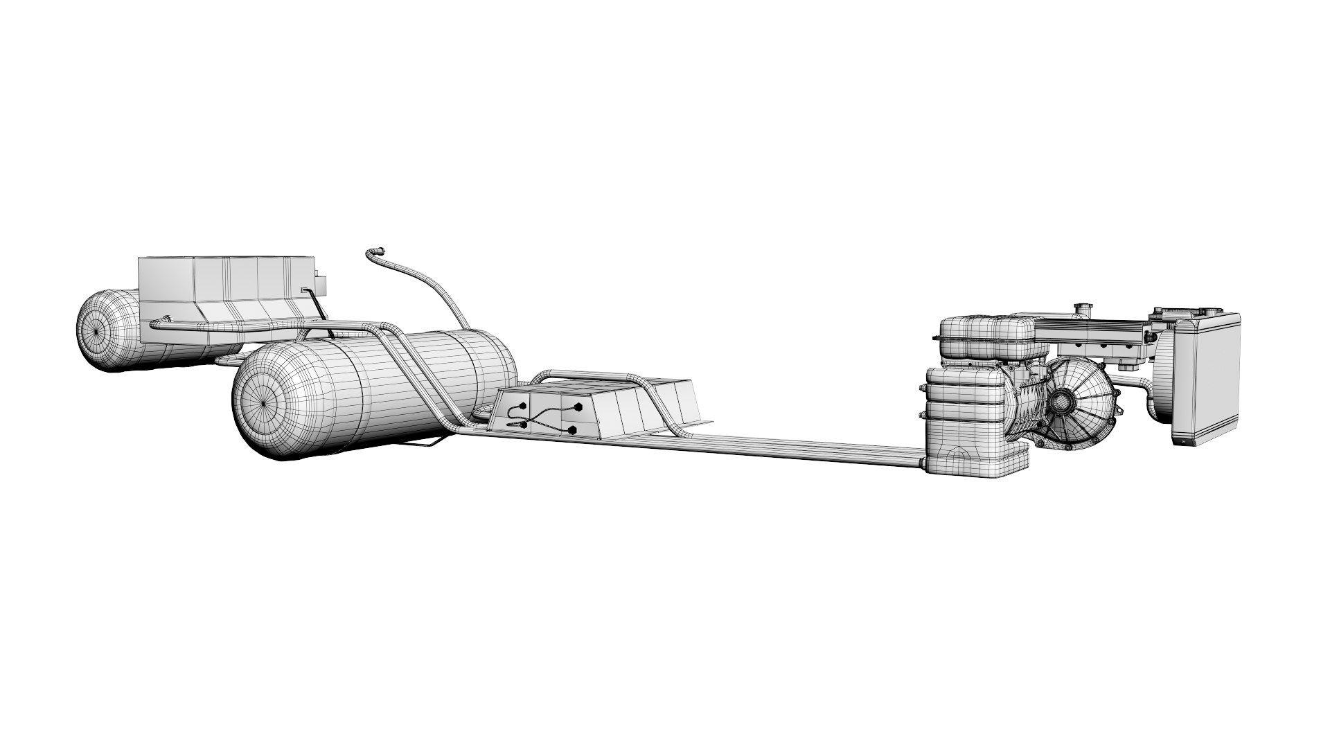 Electric And Hydrogen Fuel Car Systems 2 In 1 3D Model - TurboSquid 2302442