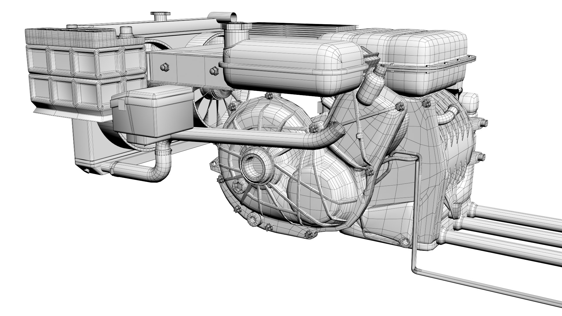 Electric And Hydrogen Fuel Car Systems 2 In 1 3D Model - TurboSquid 2302442