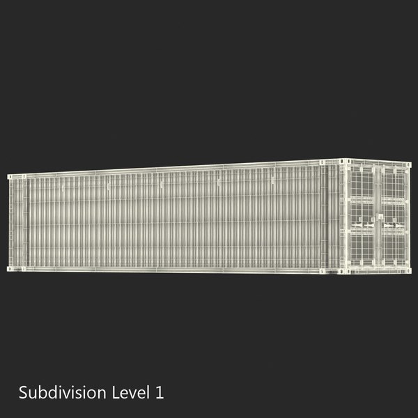 3d model 45 ft cube container
