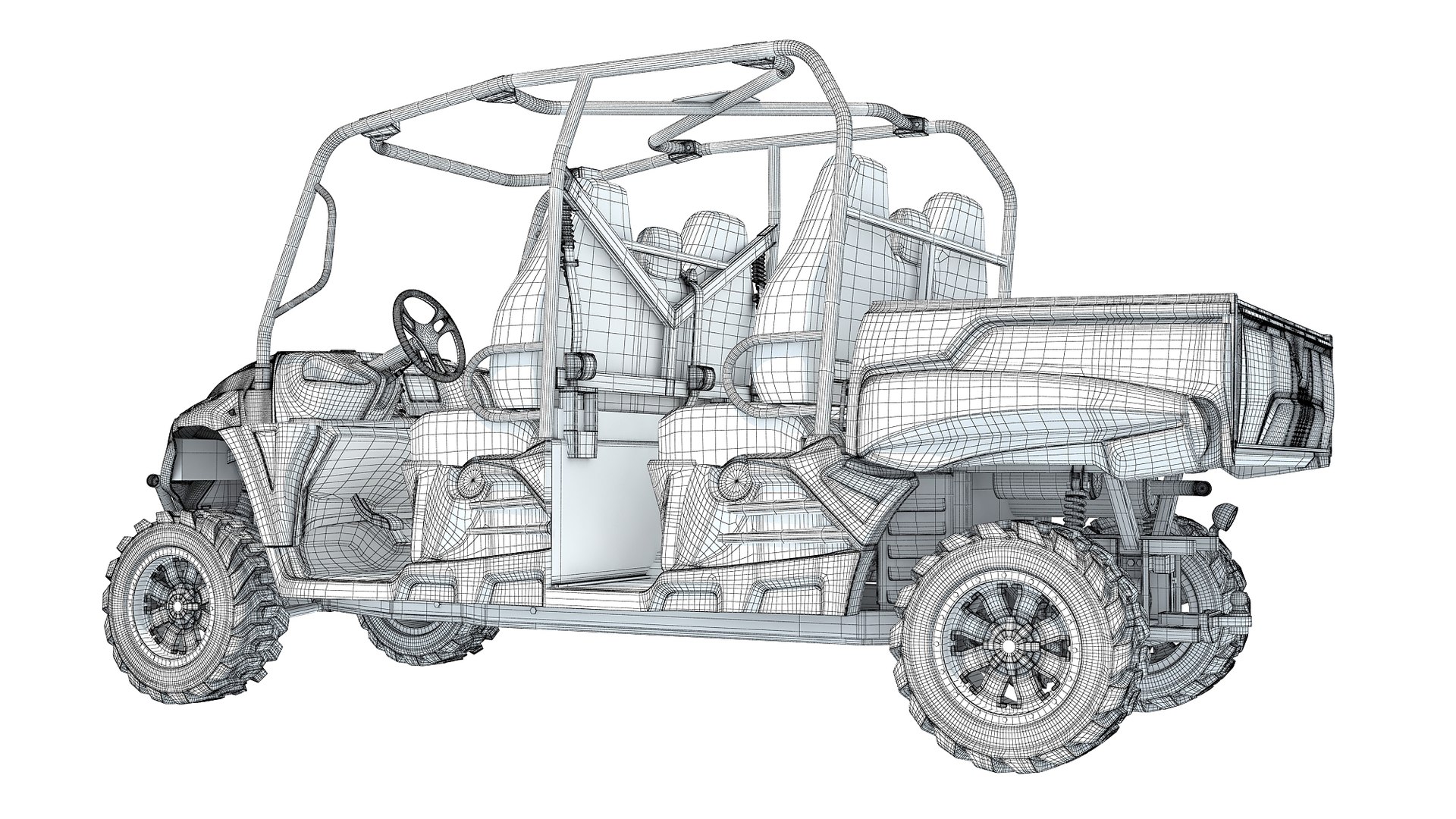 UTV Utility Vehicle Model - TurboSquid 1816640