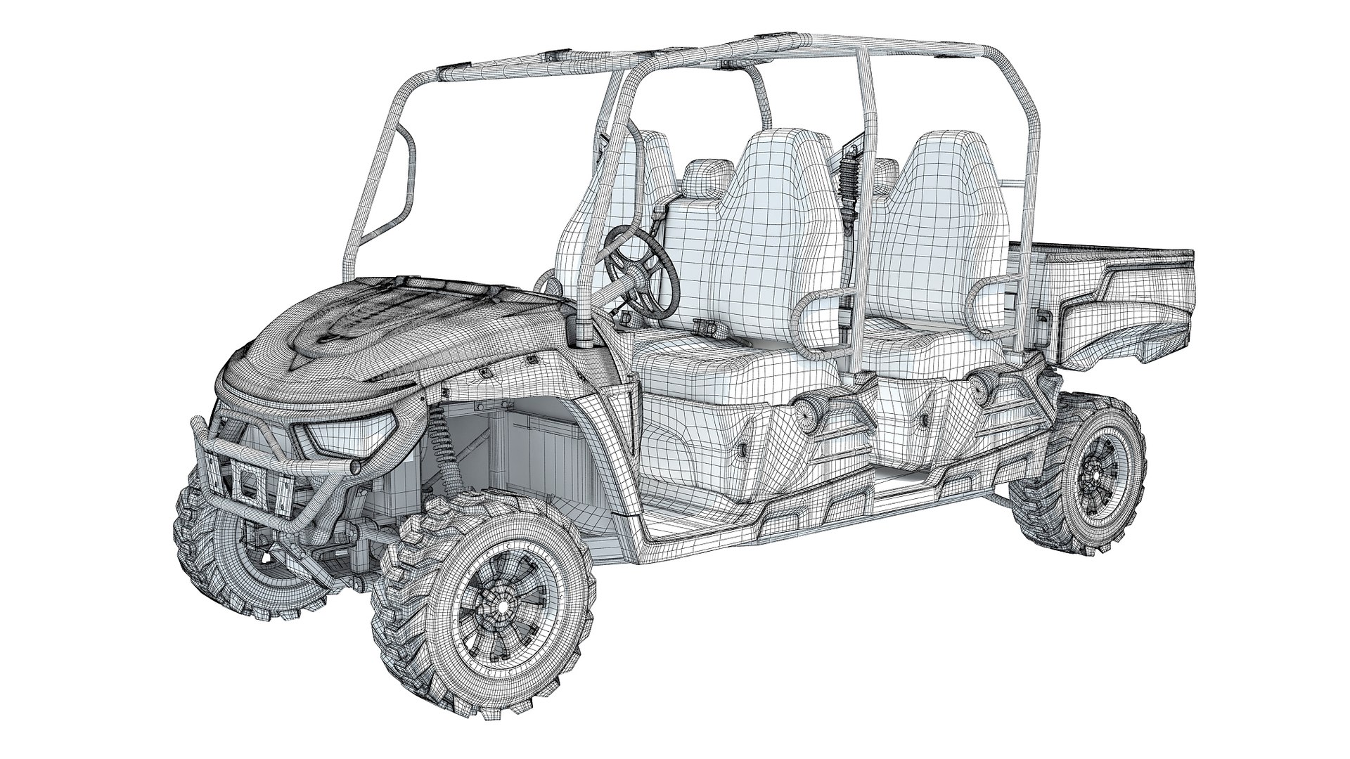 UTV Utility Vehicle Model - TurboSquid 1816640