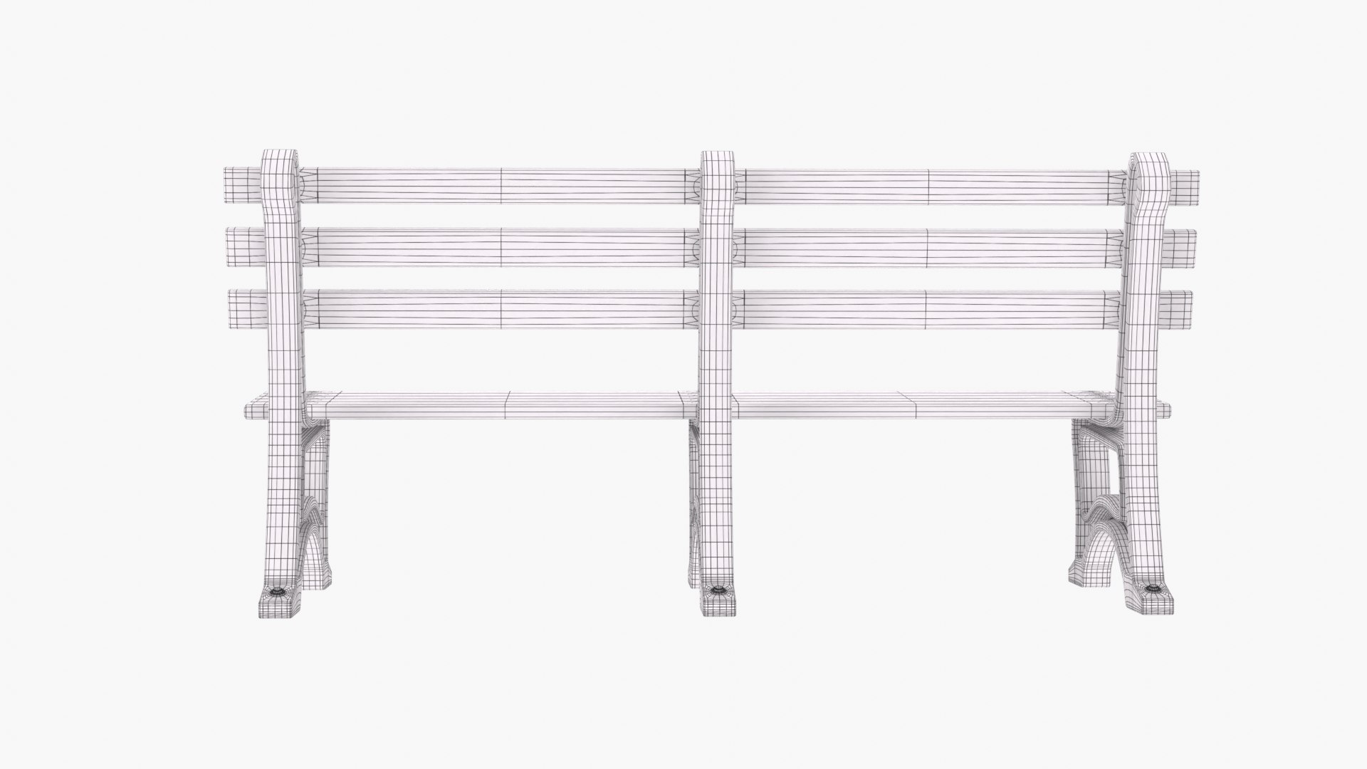 Urban Decay Bench 3D Model - TurboSquid 2289312