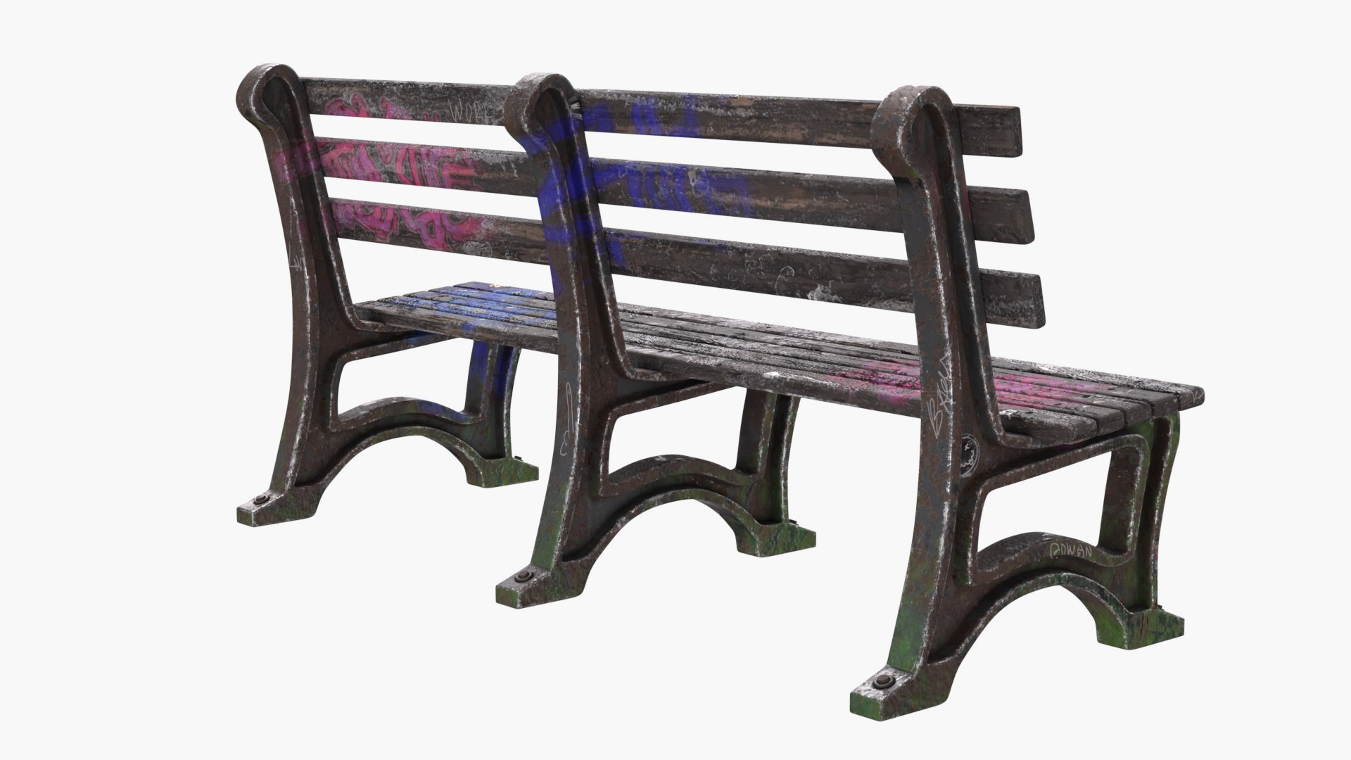Urban Decay Bench 3D Model - TurboSquid 2289312