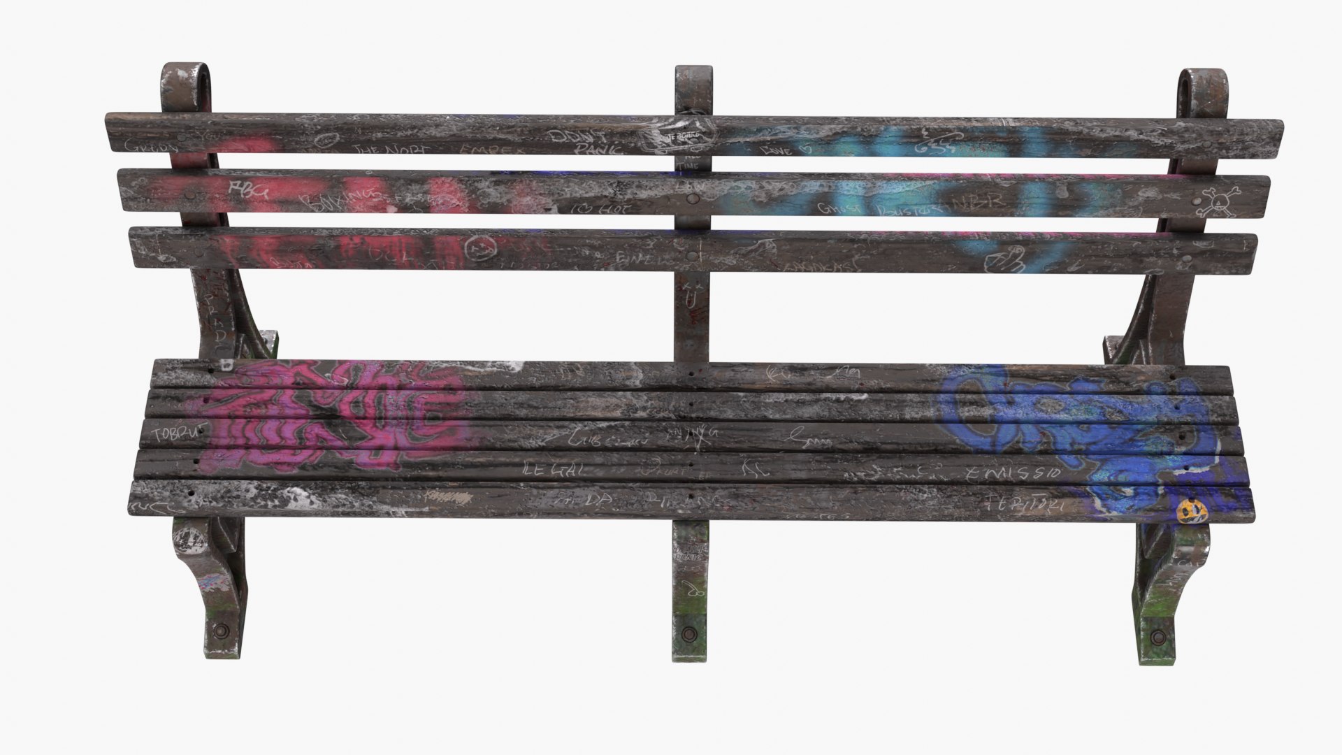 Urban Decay Bench 3D Model - TurboSquid 2289312