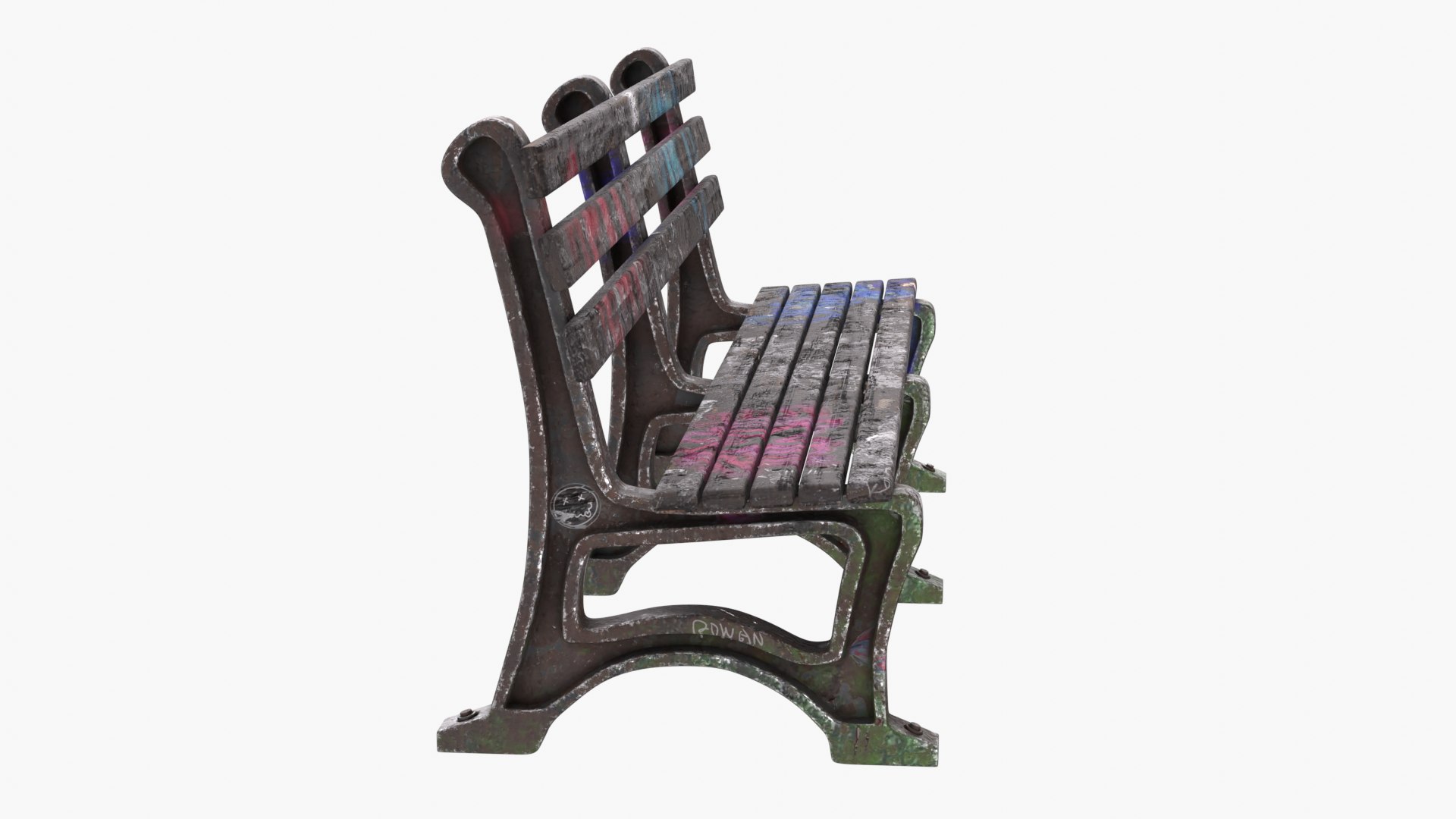 Urban Decay Bench 3D Model - TurboSquid 2289312