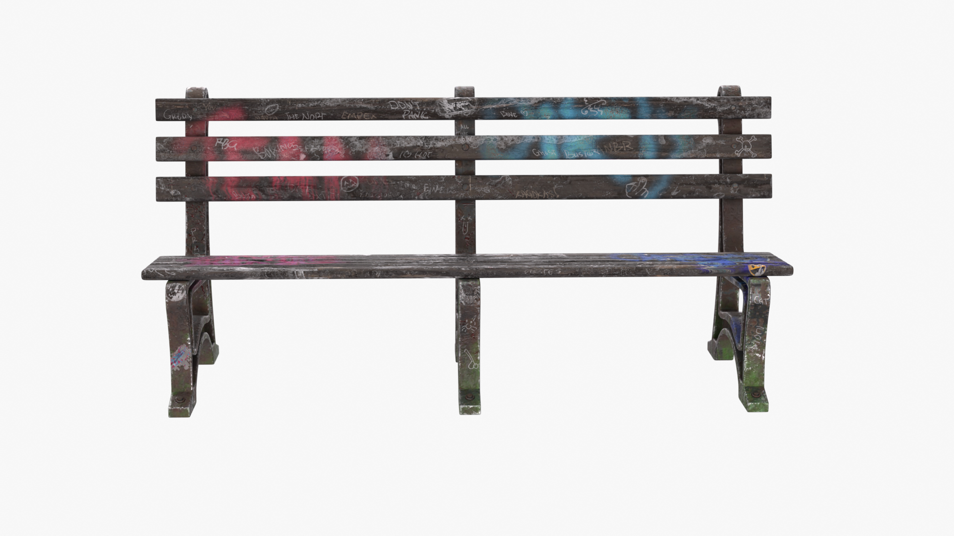 Urban Decay Bench 3D Model - TurboSquid 2289312
