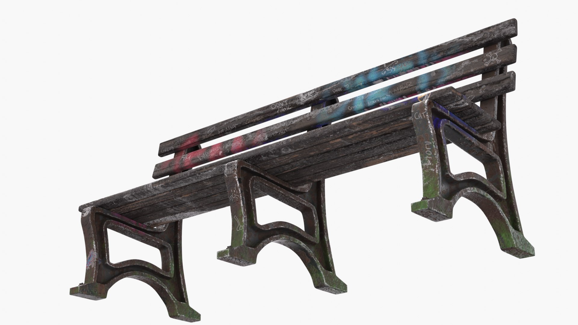 Urban Decay Bench 3D Model - TurboSquid 2289312