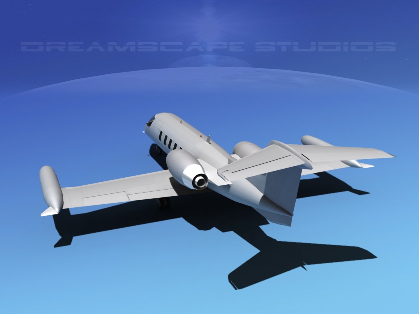 3d Learjet 35 Model