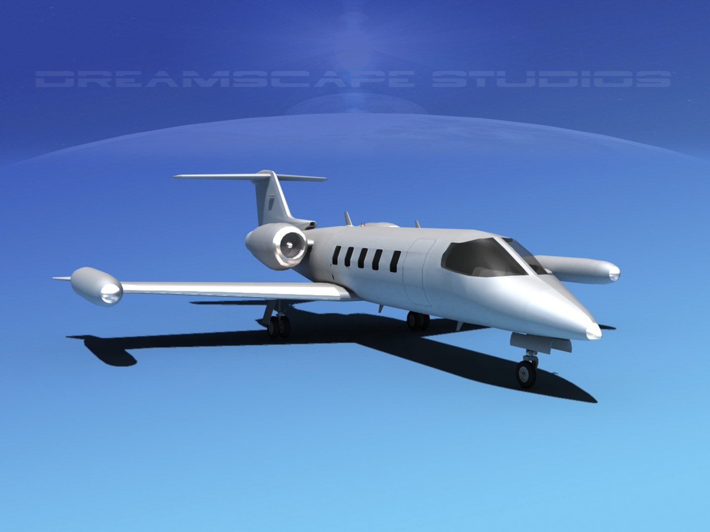 3d Learjet 35 Model
