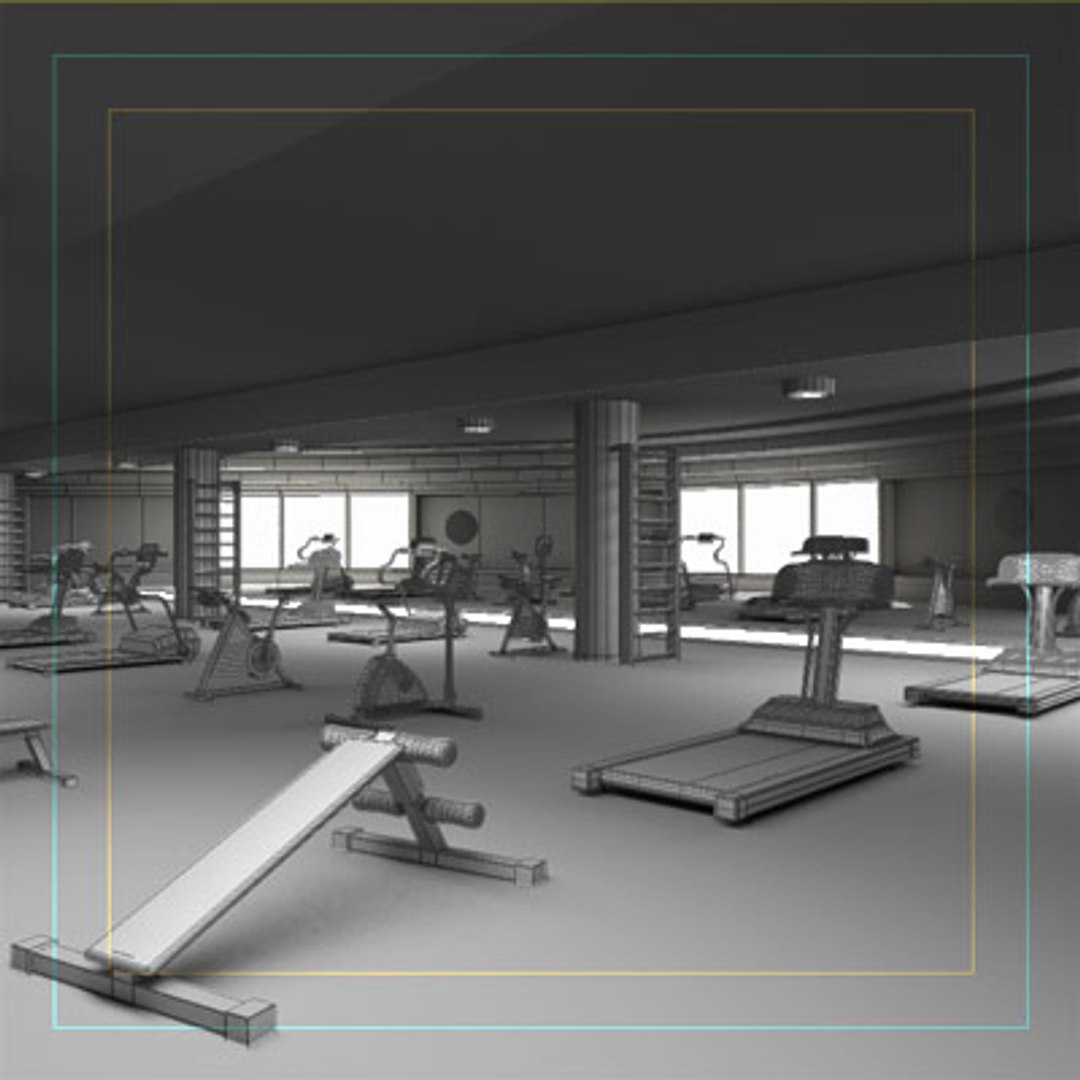 Gym Interior 3d Model