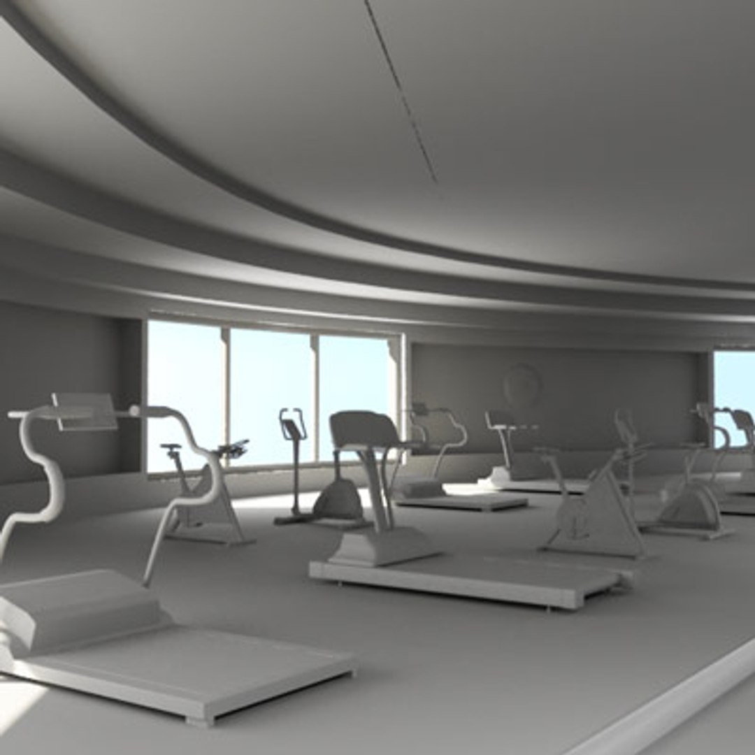 Gym Interior 3d Model