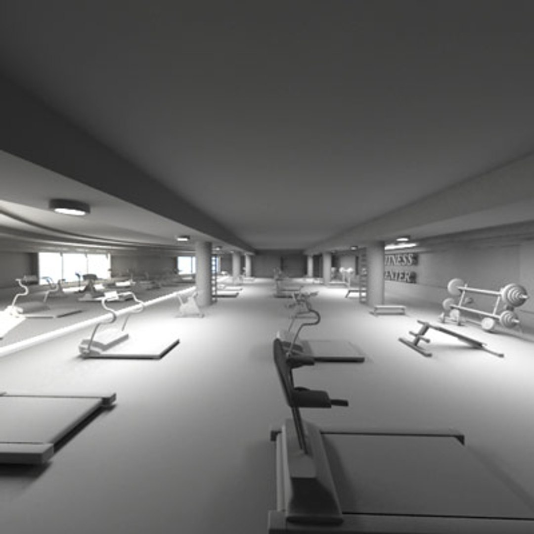 Gym Interior 3d Model
